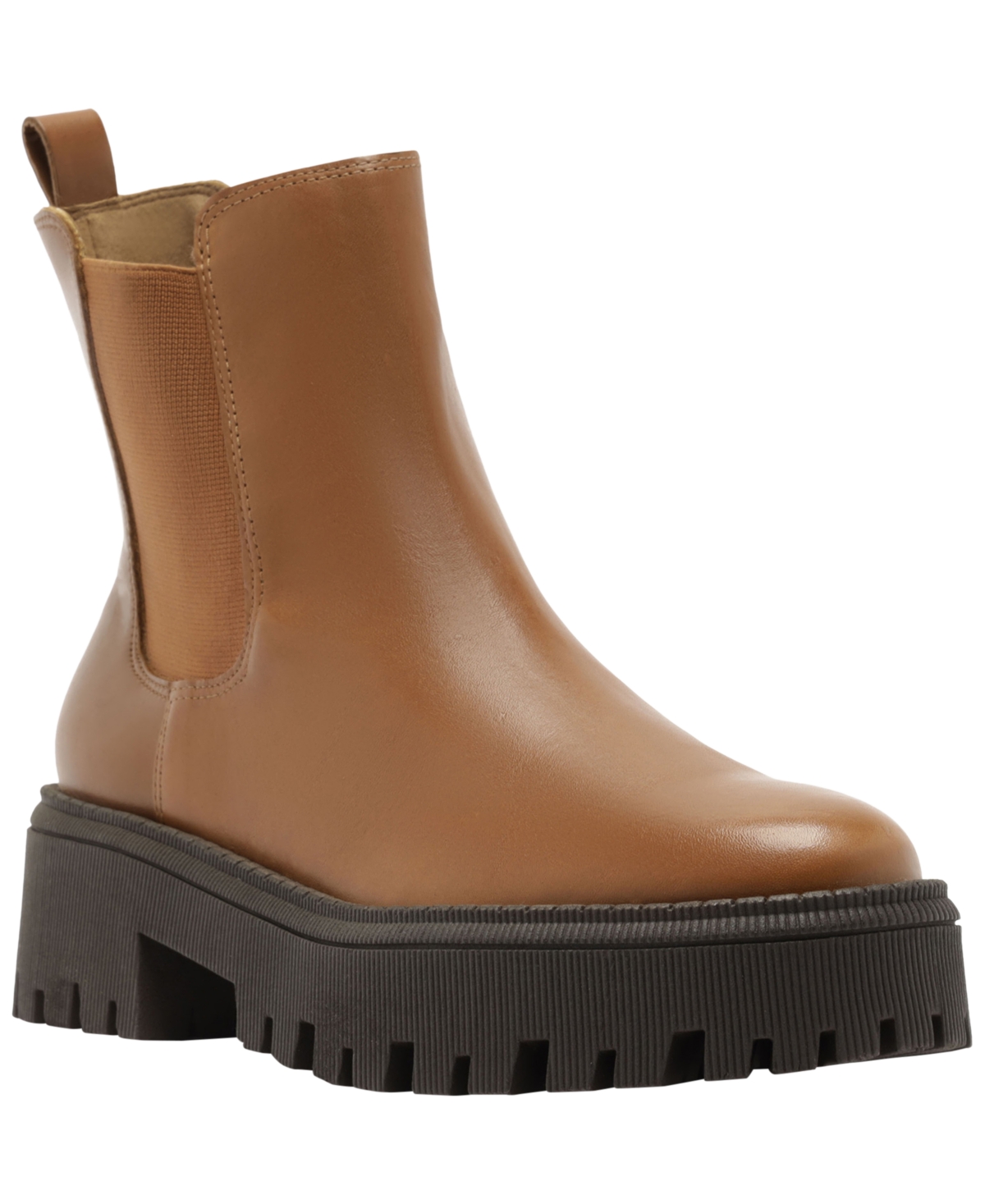 Click here for Arezzo Womens Annie Low Block Lug Sole Booties - S... prices