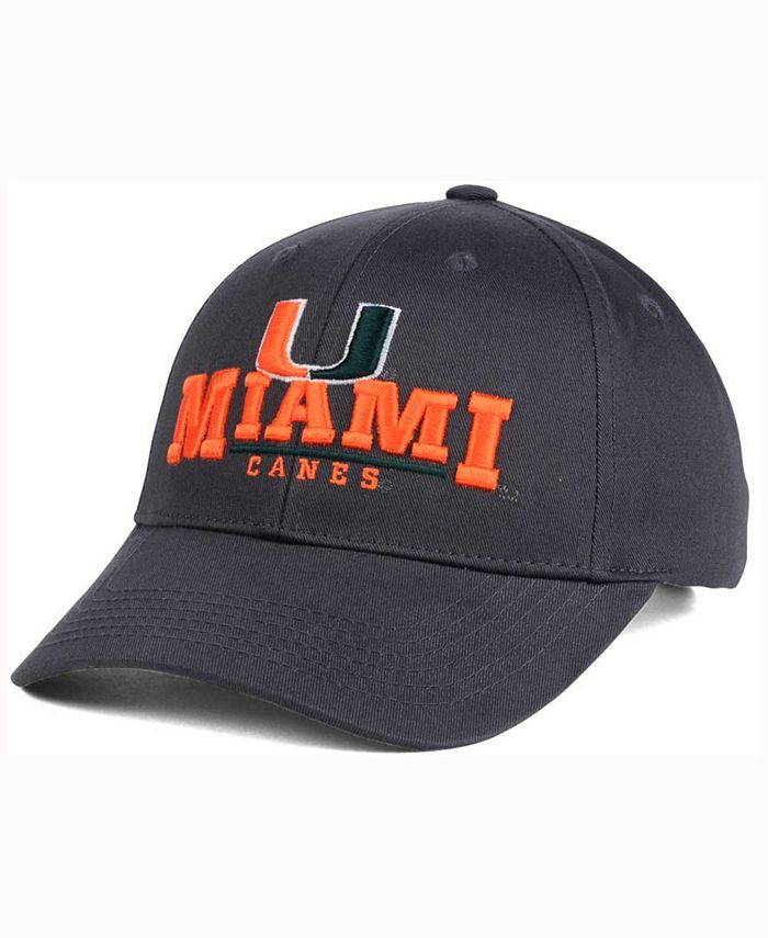 Top of the World Miami Hurricanes Charcoal Teamwork Snapback Cap - Macy's