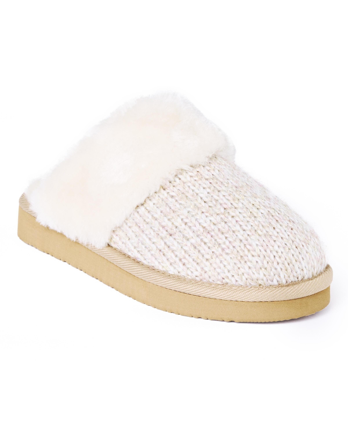 Click here for Minnetonka Womens Chesney Sparkle Knit Slipper - S... prices