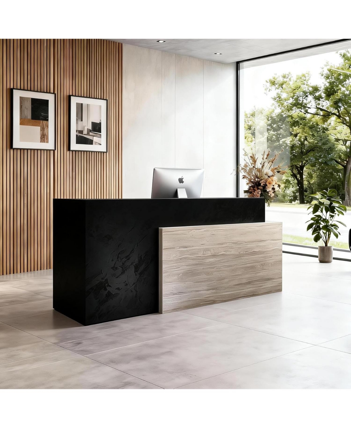 Click here for Logicfox Commercial Modern Reception Desk with Sto... prices