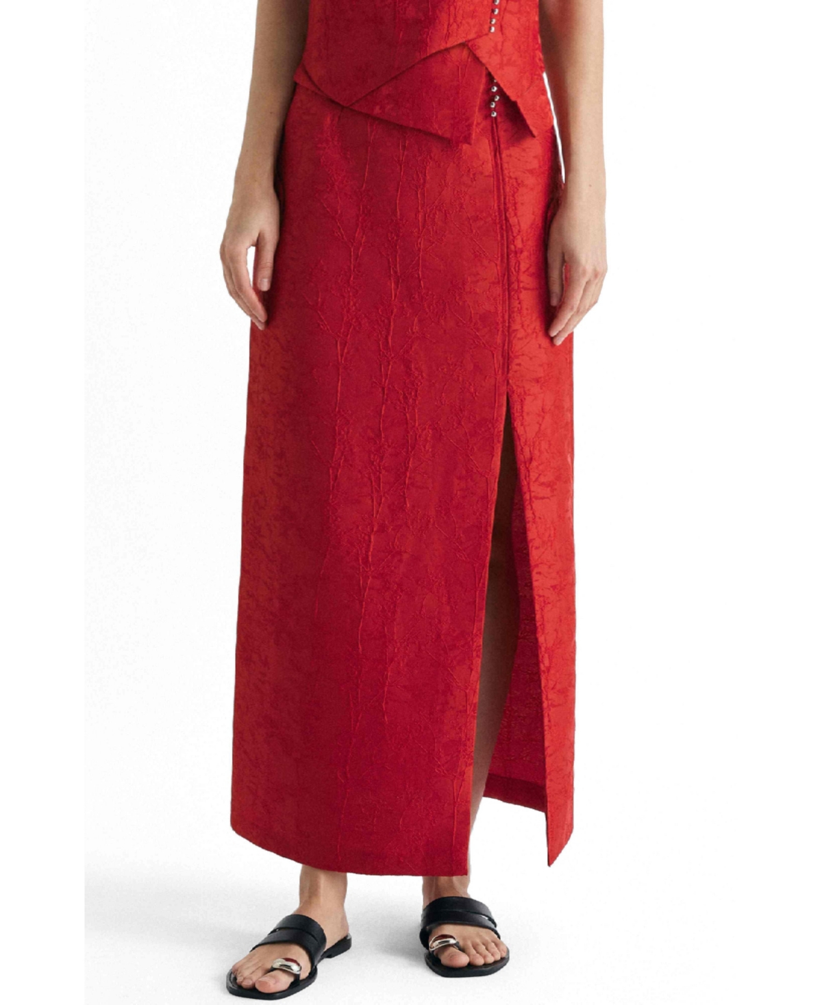 Click here for Scalpers Womens Jac Asian Skirt - Red prices
