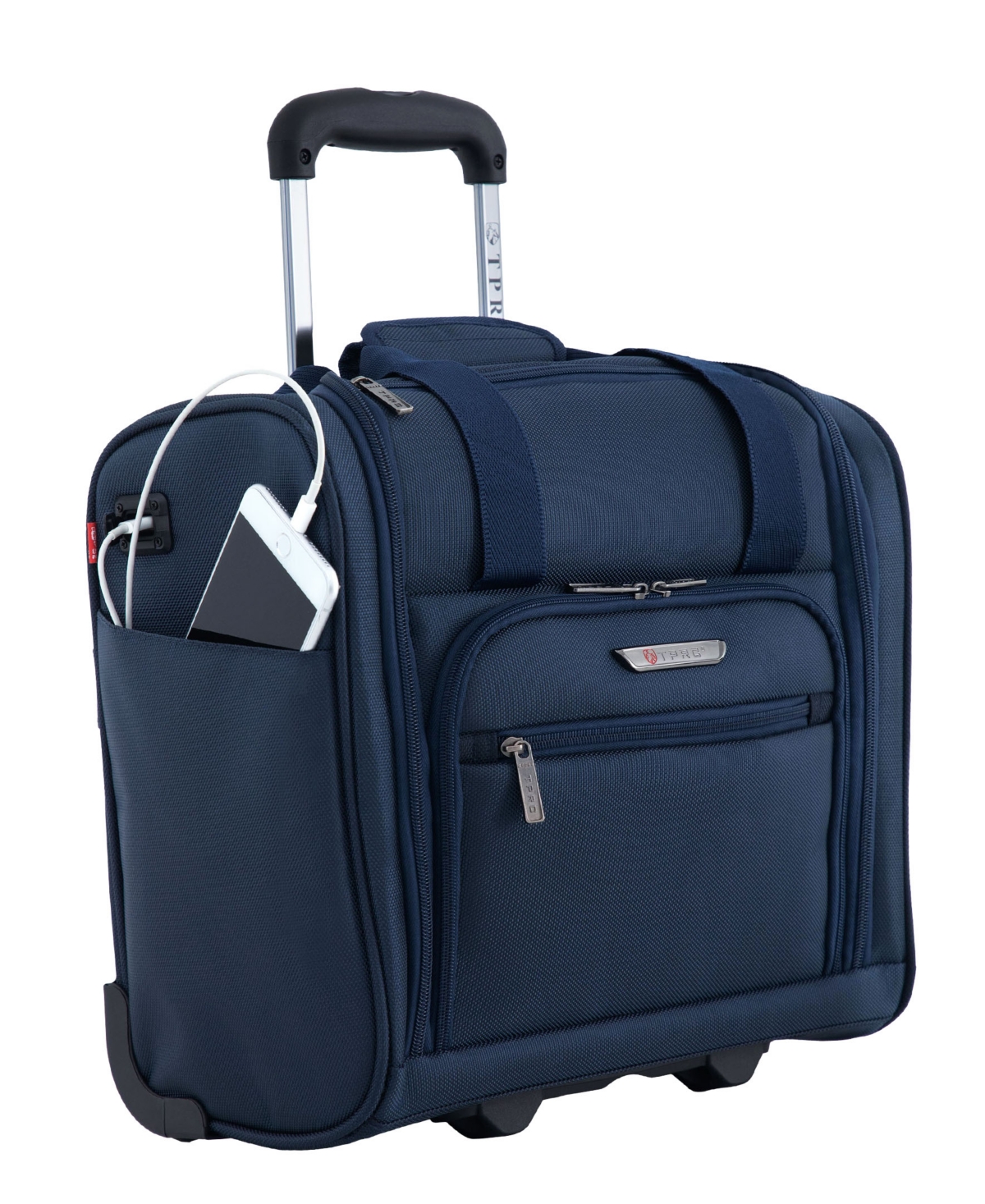 Click here for Travelers Club Rolling Carry-On Underseater - Navy prices