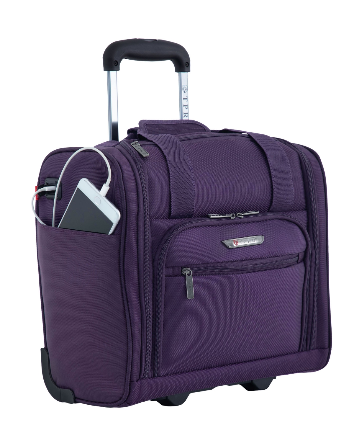 Click here for Travelers Club Rolling Carry-On Underseater - Purp... prices