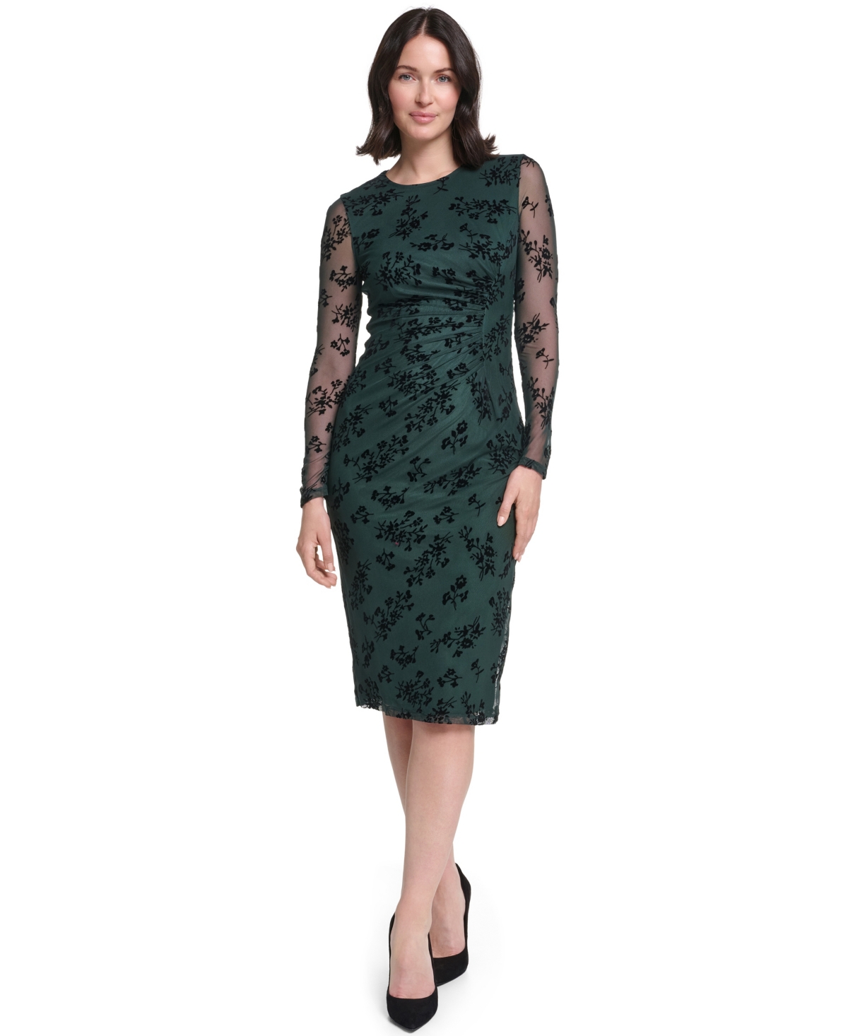 Click here for Jessica Howard Petite Long-Sleeve Side Shirred She... prices