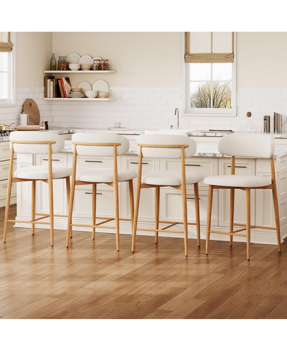 Click here for Maison Boucle Mid-Century Modern Counter Height Ba... prices