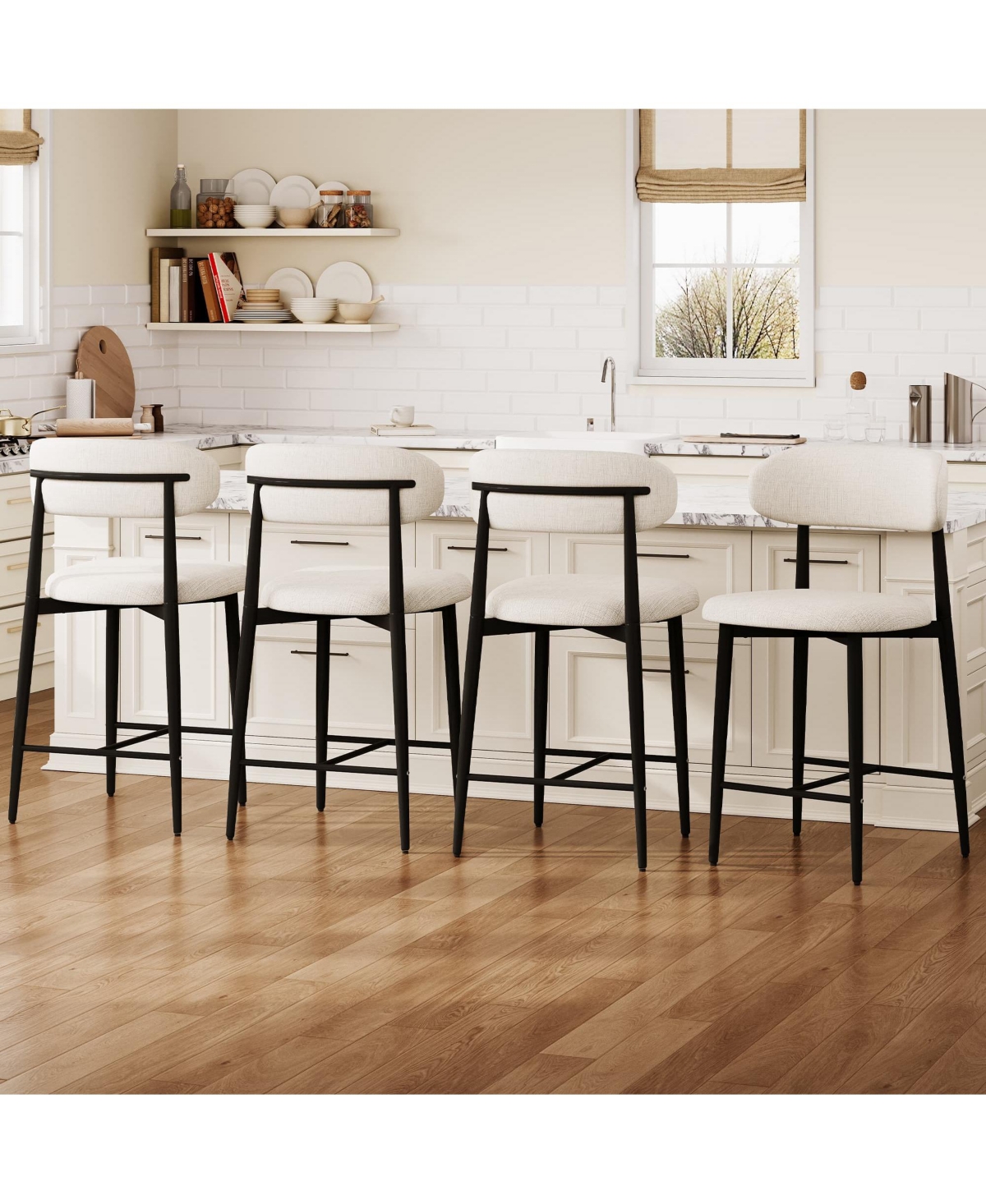 Click here for Maison Boucle Mid-Century Modern Counter Height Ba... prices