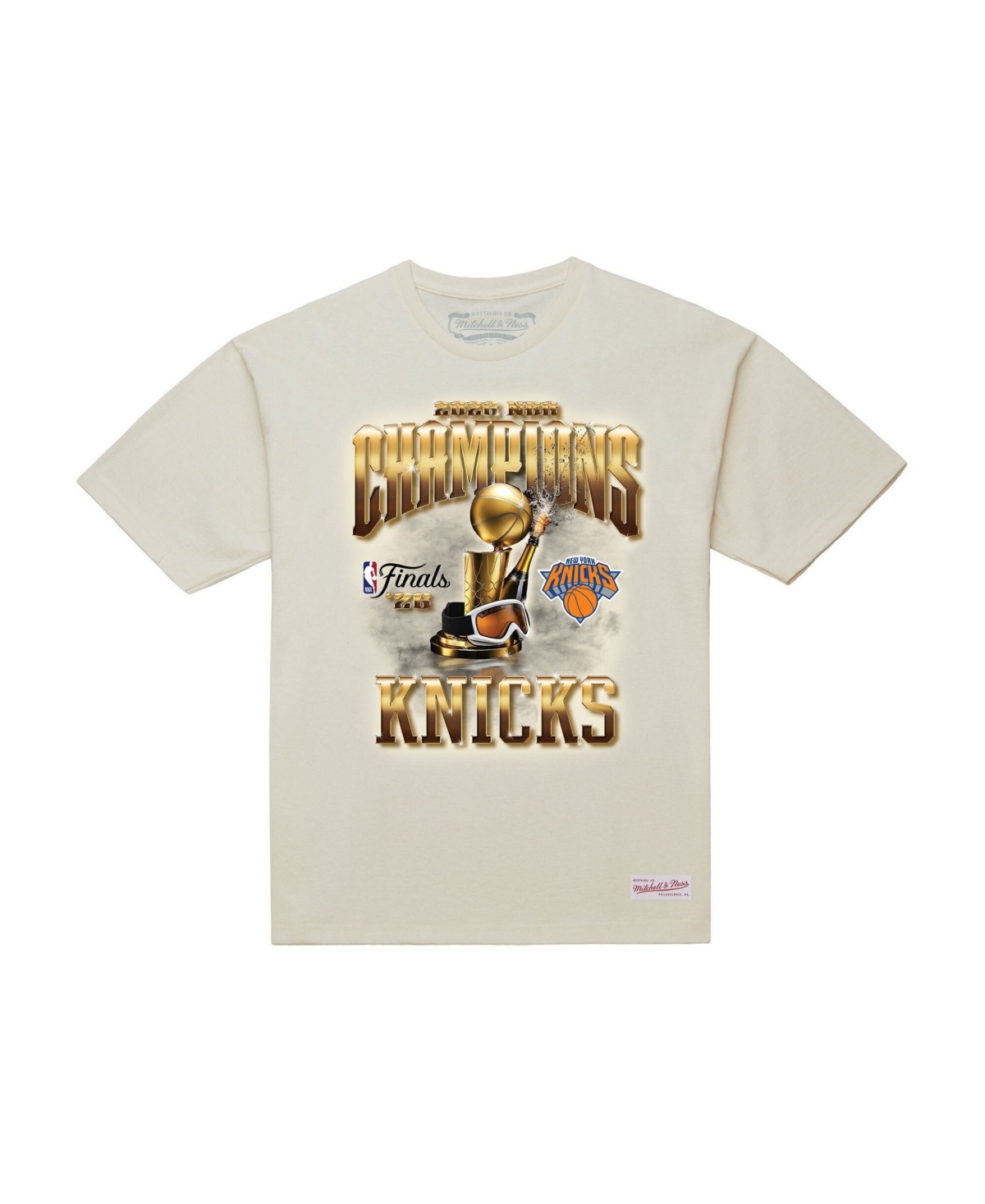 Click here for Mitchell & Ness Mens Cream New York Knicks 2026 Nb... prices