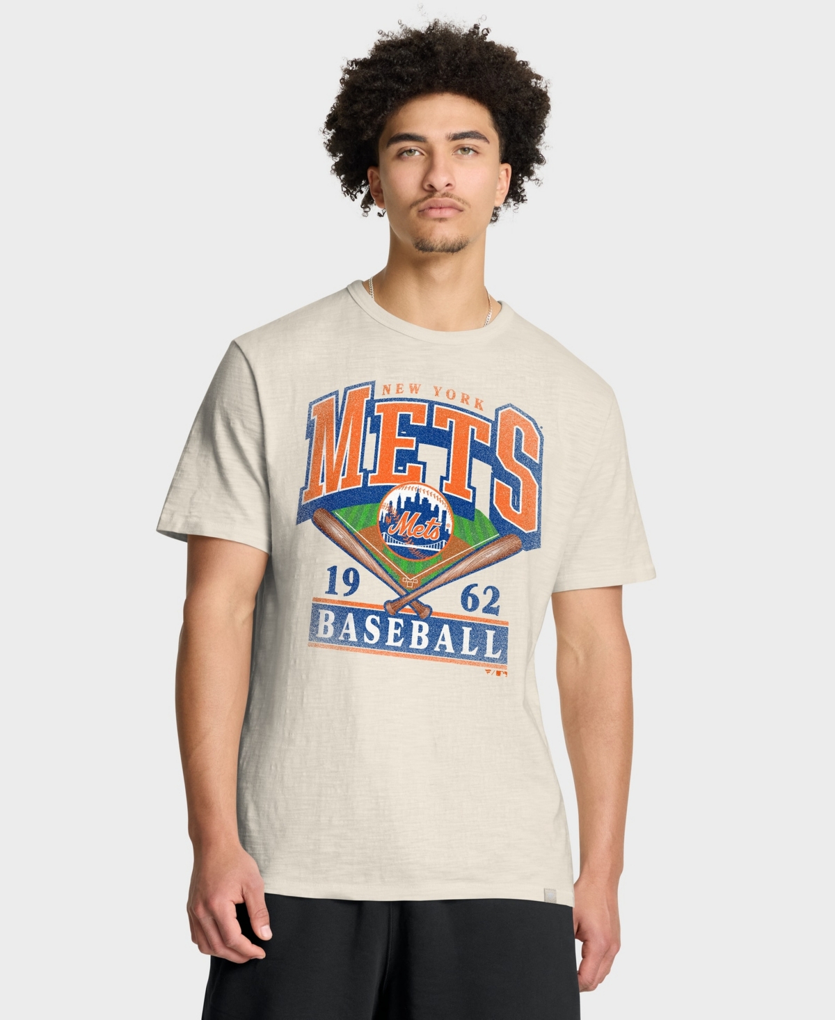 Click here for Fanatics Mens Tan New York Mets Stadium Slub T-Shi... prices