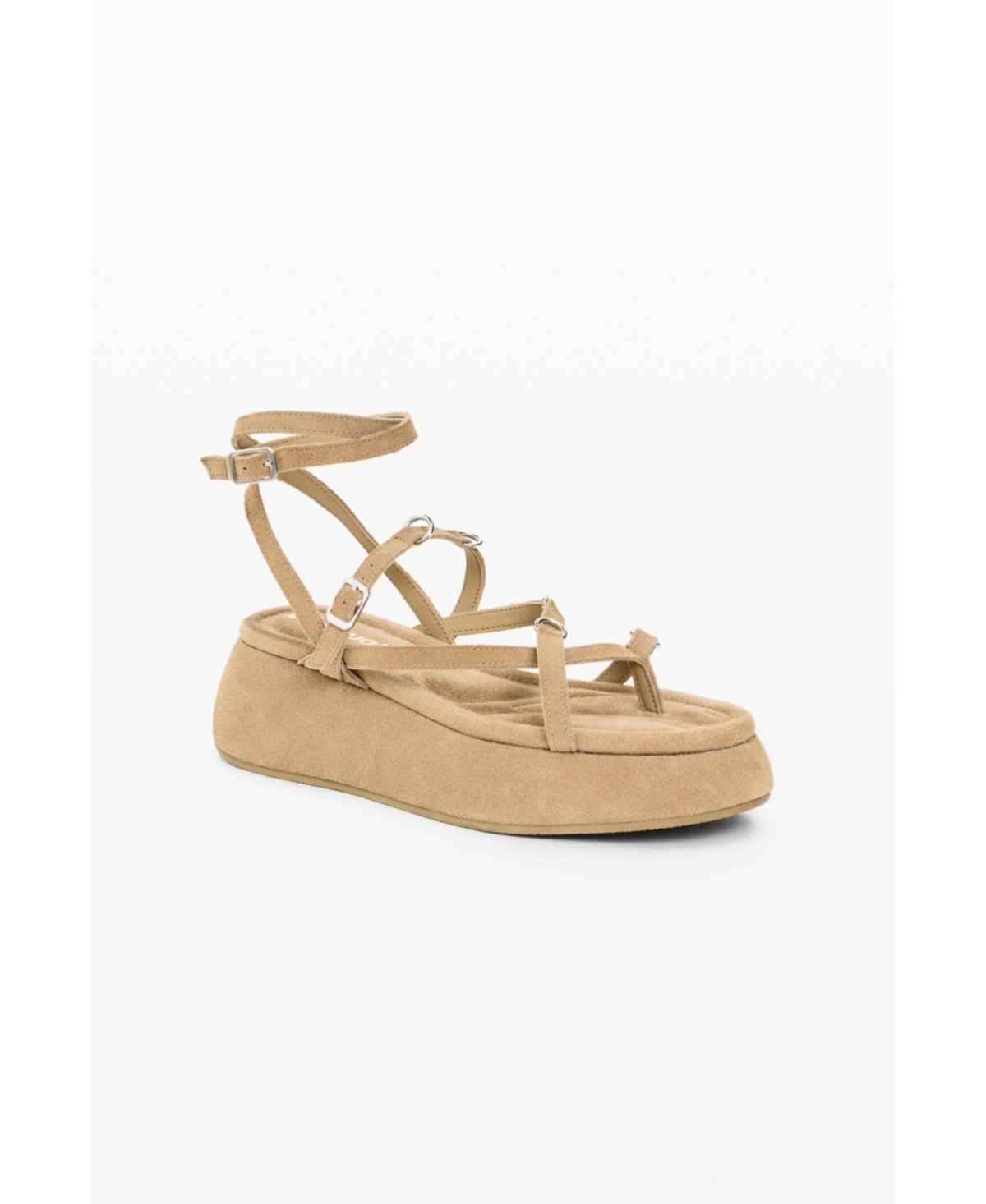 Click here for Desigual Womens Platform Leather Sandal - Medium b... prices