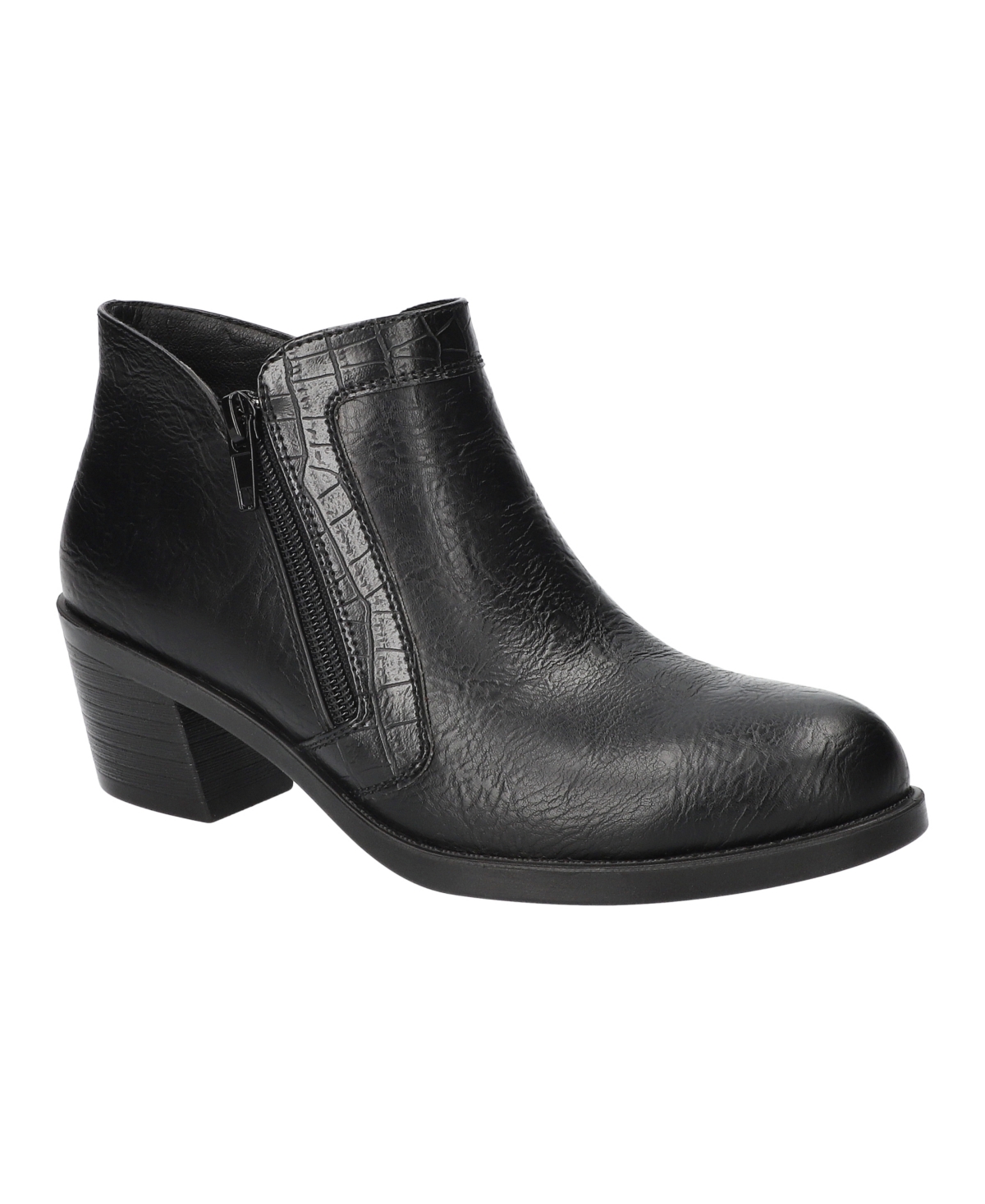 Click here for Easy Street Womens Bradley Block Heel Ankle Bootie... prices