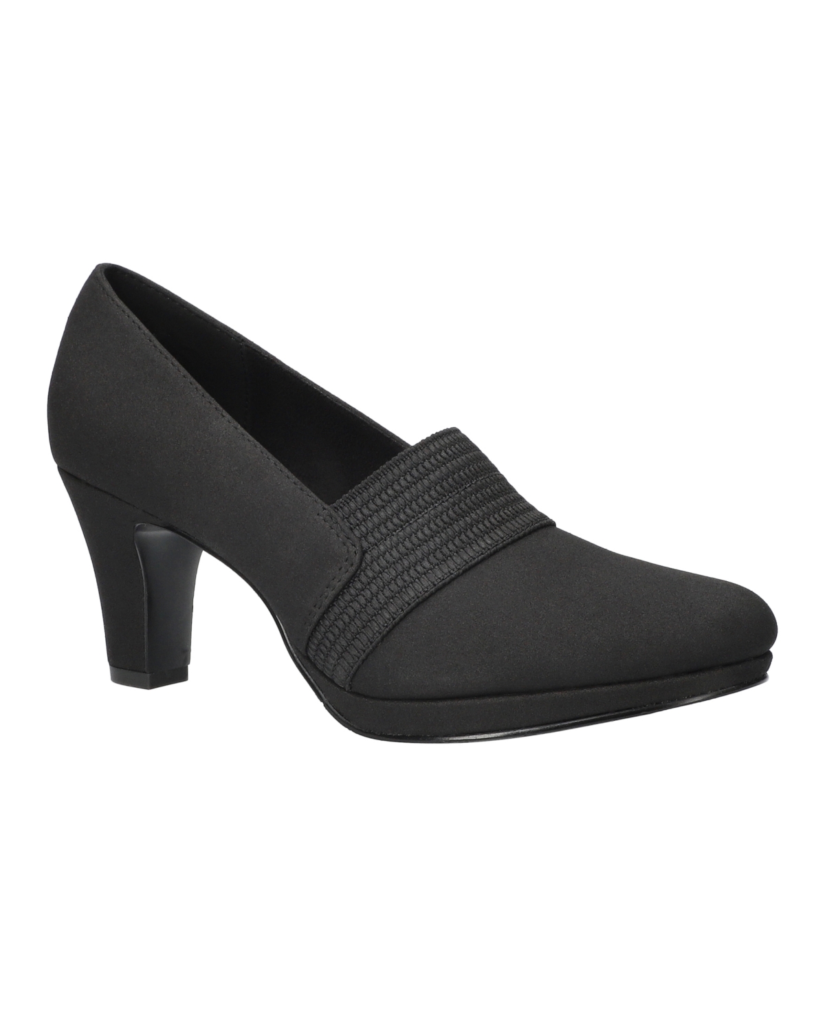 Click here for Easy Street Womens Donya Slip-On Pumps - Black Sue... prices