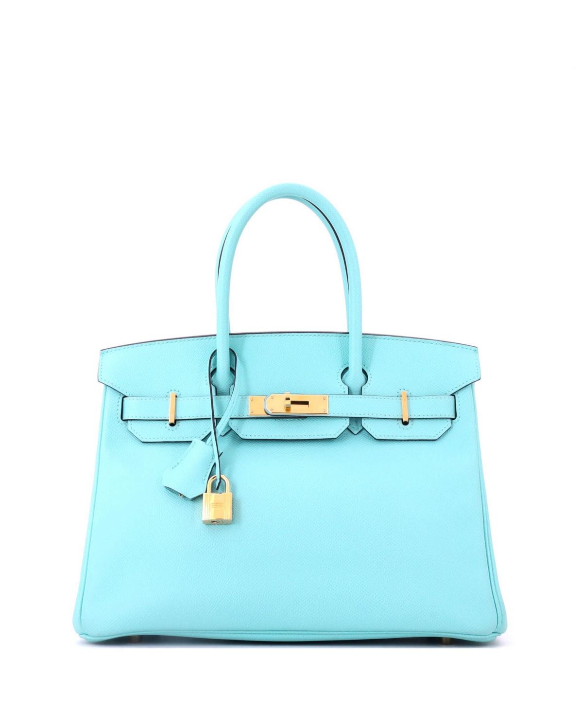 Click here for Pre-Owned HERMES Birkin 30 Handbag Blue Epsom with... prices