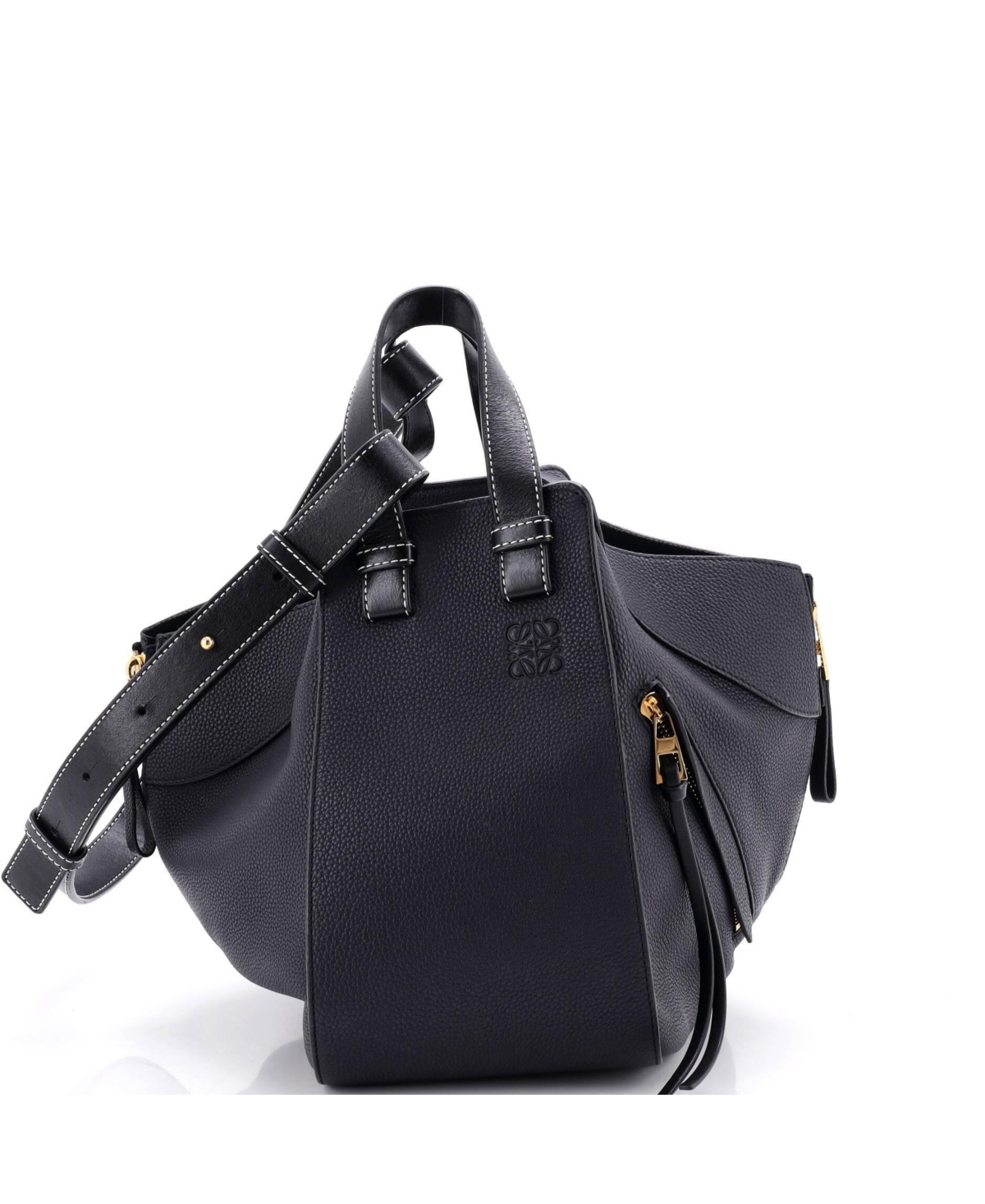Click here for Pre-Owned Loewe Small Hammock Bag Leather - Black prices