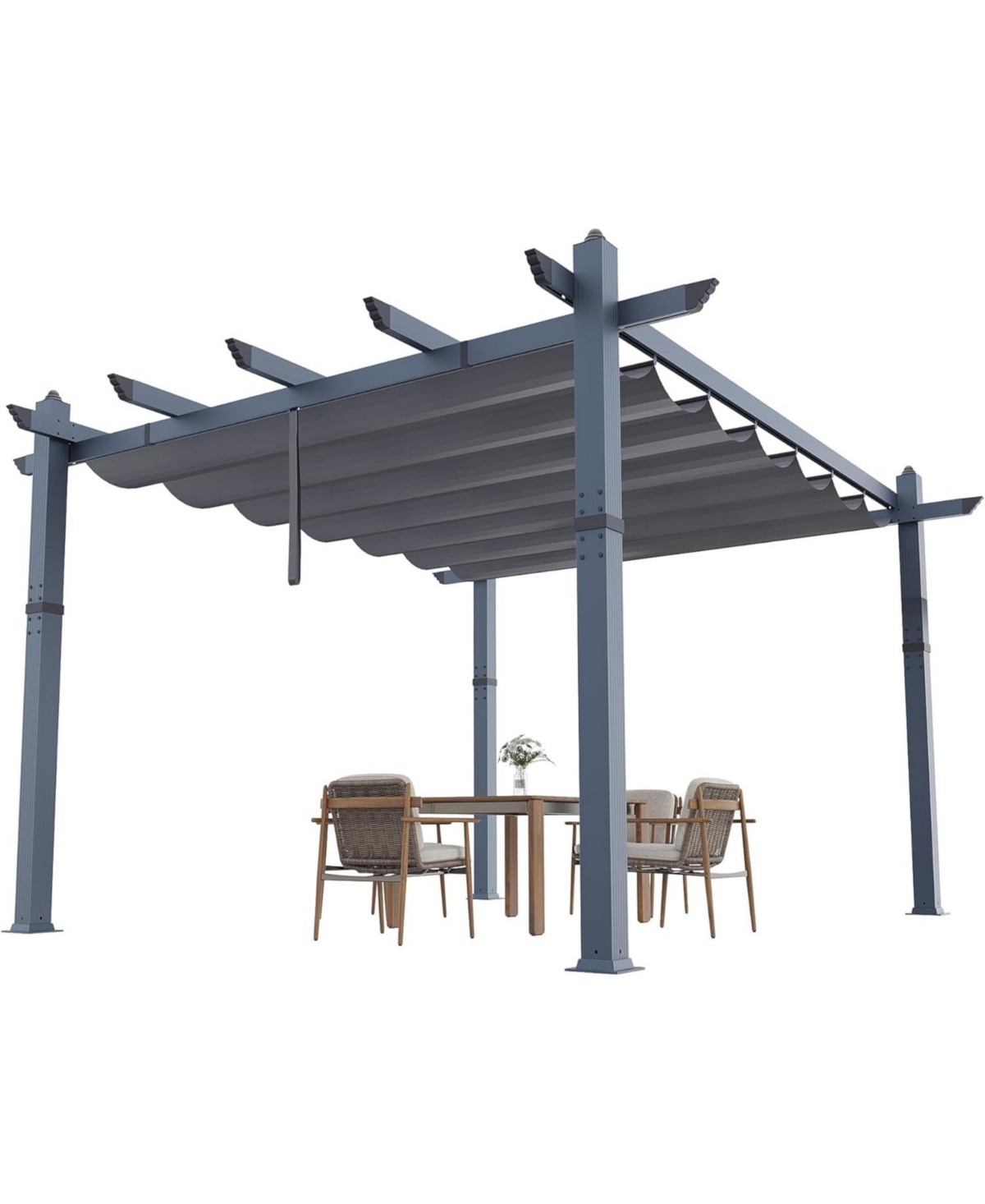 Click here for gaomon aluminum pergola gazebo with retractable wa... prices