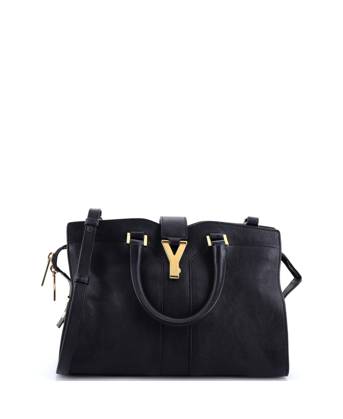 Click here for Pre-Owned Saint Laurent Small Chyc Cabas Tote Leat... prices
