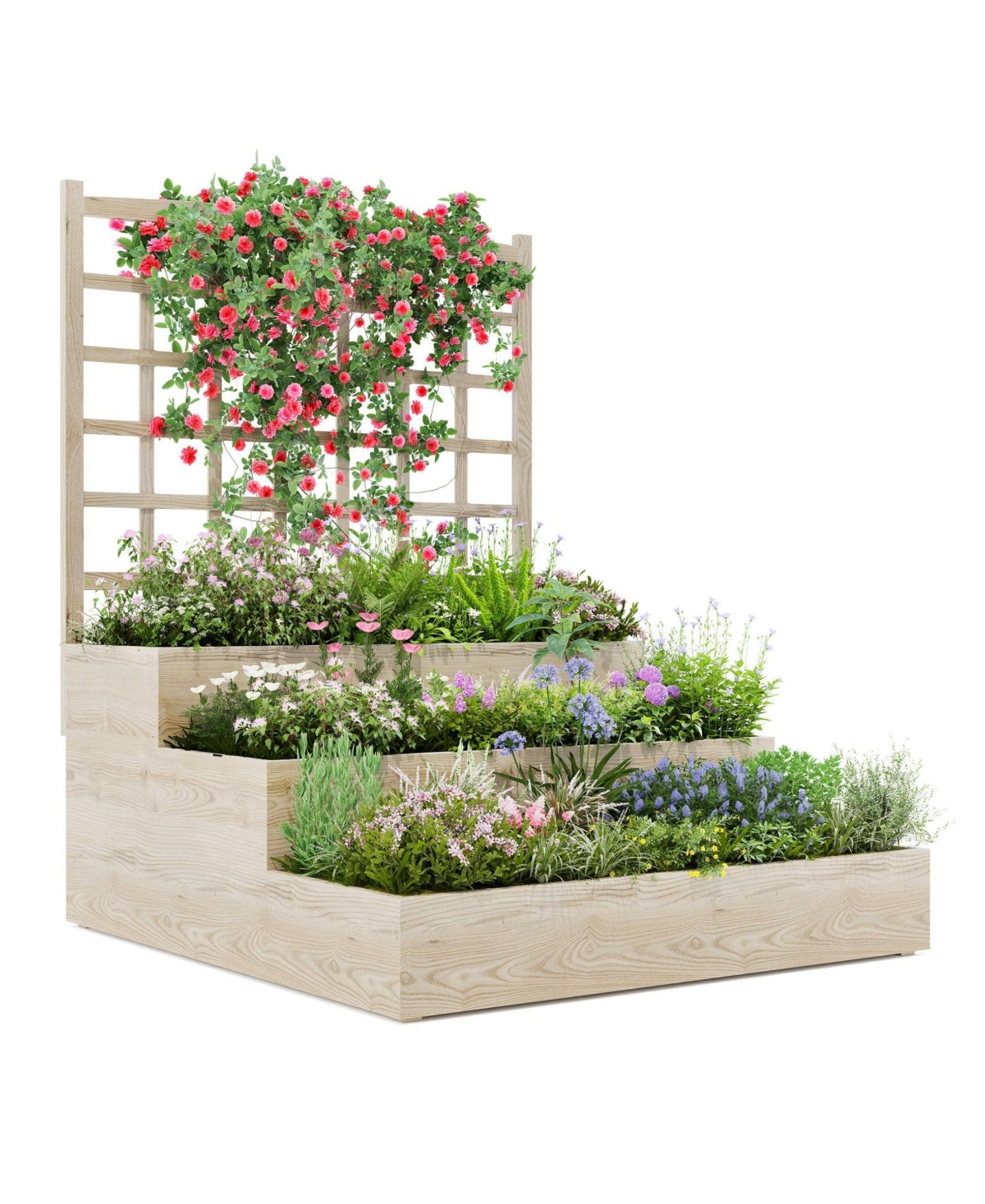 Click here for GarveeLife 3-Tier Wooden Vertical Garden Planter 4... prices