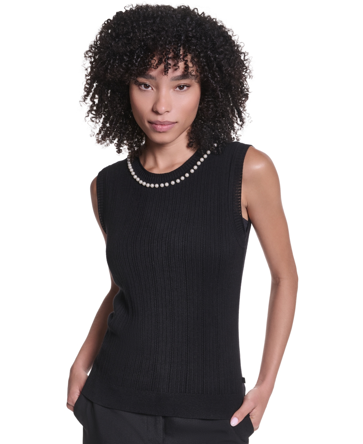 Click here for Karl Lagerfeld Paris Womens Short-Sleeve Crewneck... prices