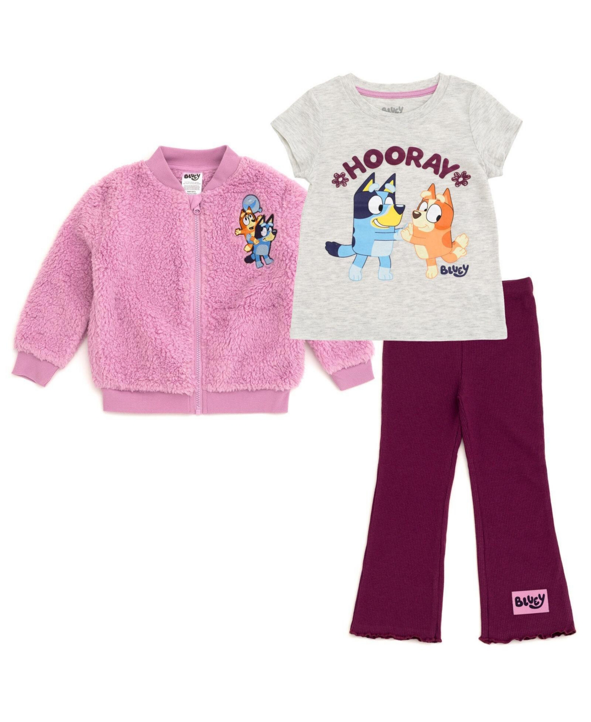 Click here for Bluey Toddler Girls Zip-Up Jacket and Pants Set -... prices
