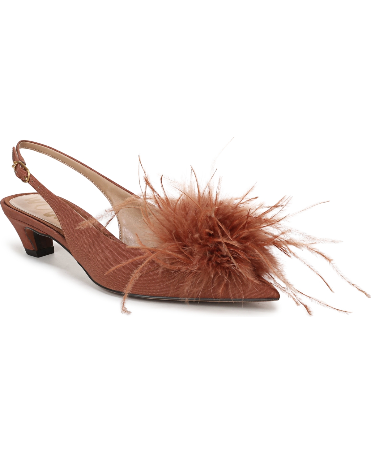 Click here for Sam Edelman Womens Finch Feather Slingback Pumps -... prices