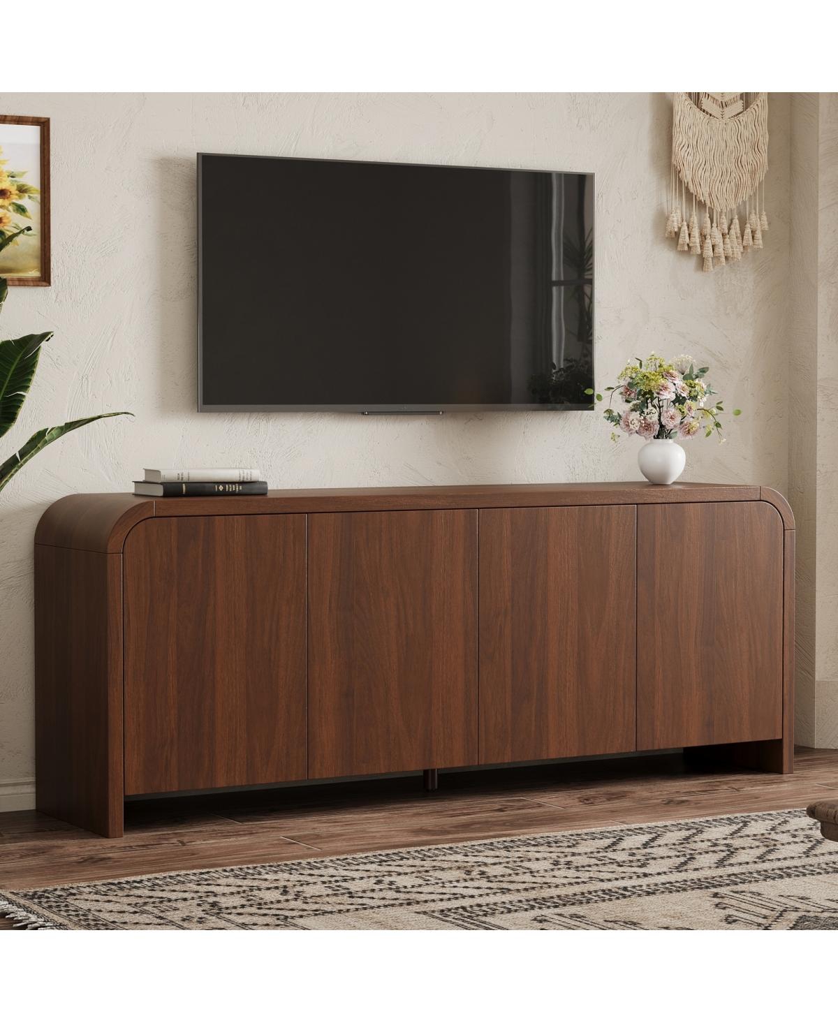 Click here for Streamdale Furniture Farmhouse Curved Edge Tv Stan... prices