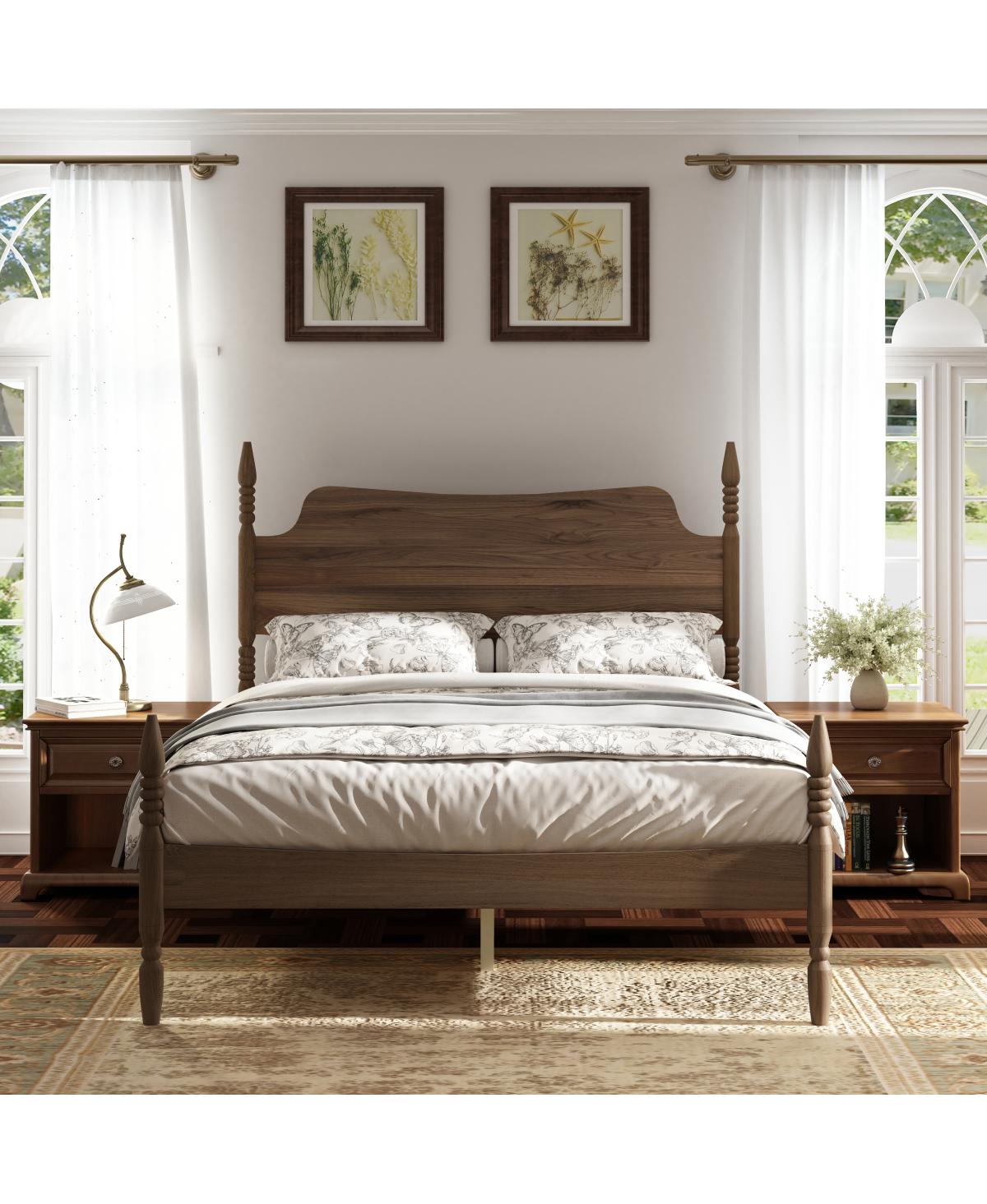 Click here for Streamdale Furniture Queen Size Spindle Platform B... prices