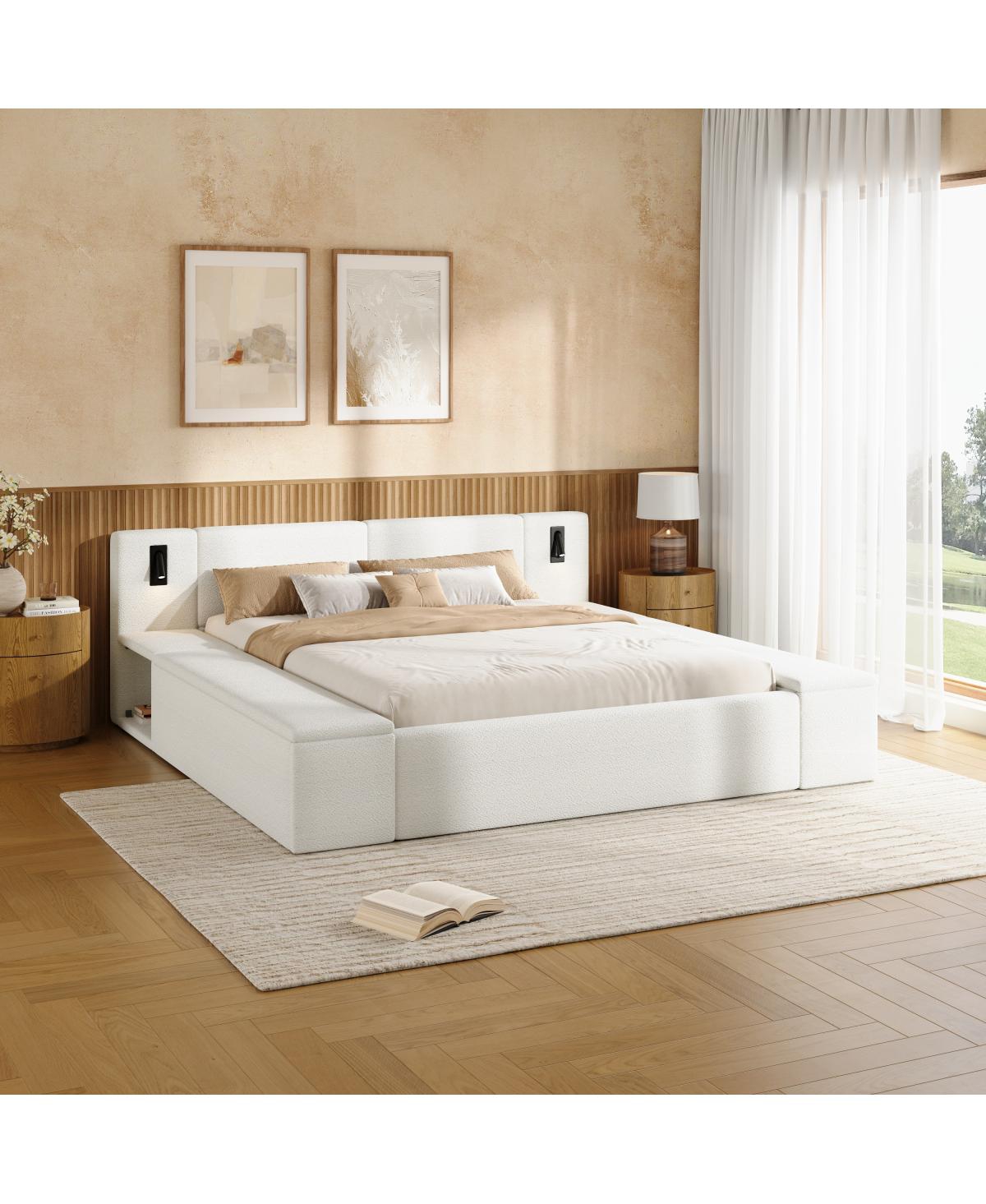 Click here for Streamdale Furniture Queen Teddy Fleece Platform B... prices