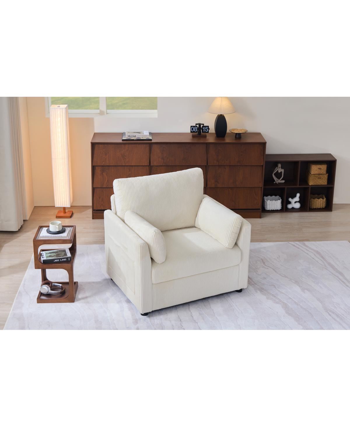 Click here for Streamdale Furniture Corduroy Accent Chair with Si... prices