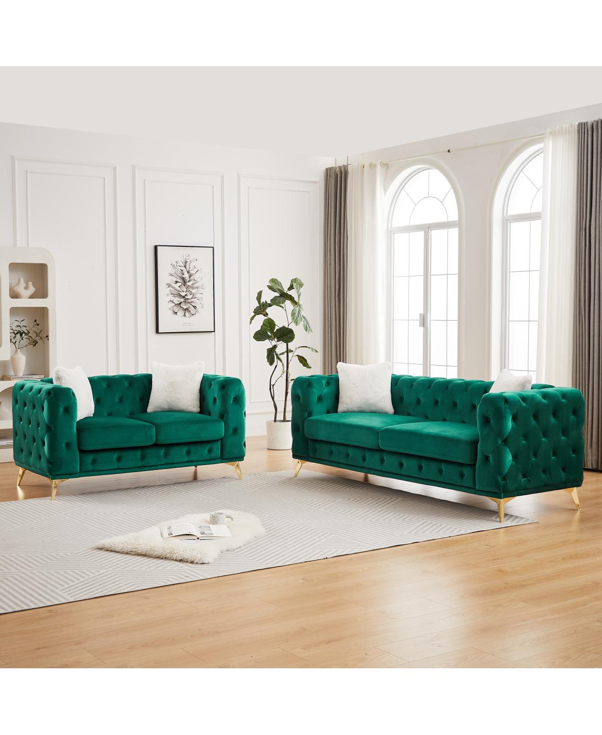 Click here for Streamdale Furniture 3+2 Seater Velvet Sofa with S... prices
