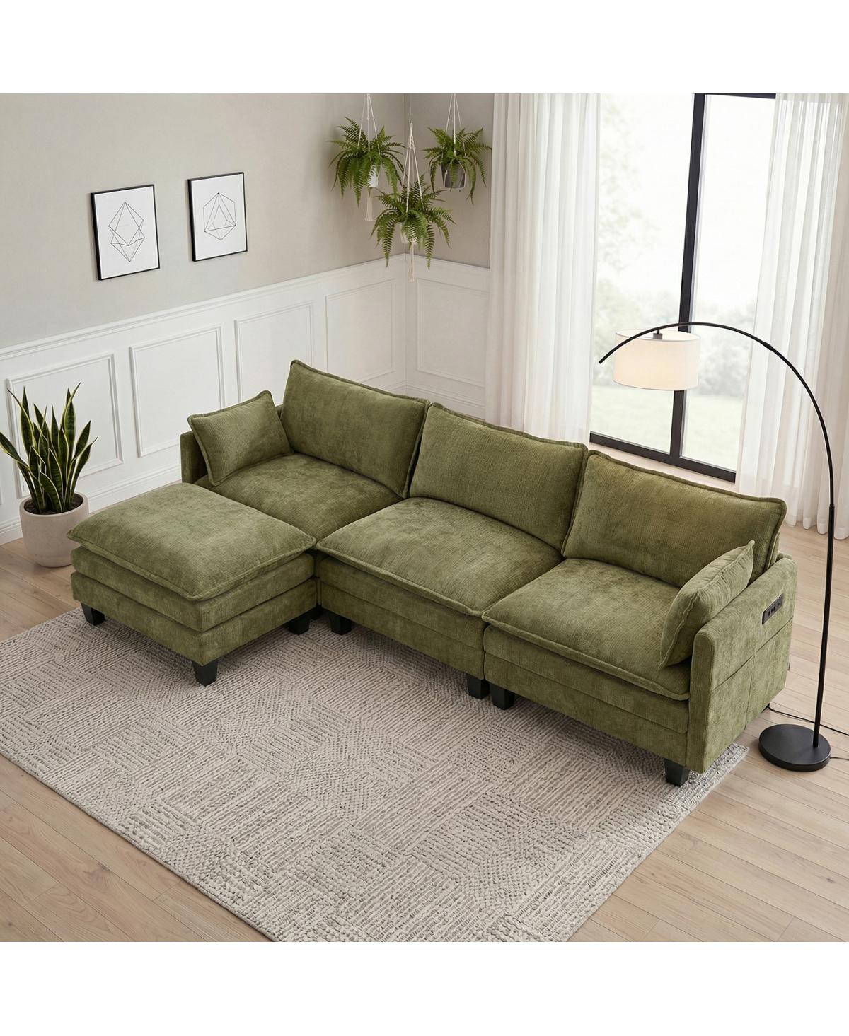 Click here for Streamdale Furniture Modern Chenille 3-Seat Sofa w... prices