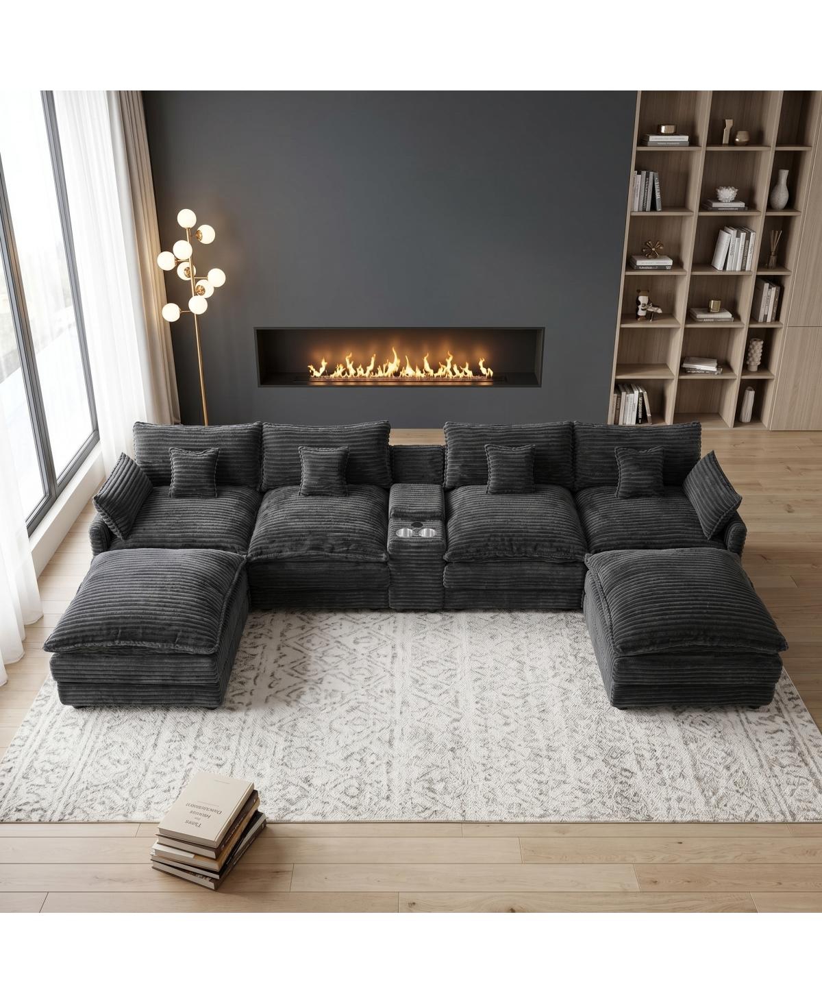 Click here for Streamdale Furniture 145 U-Shaped Oversized Cordur... prices