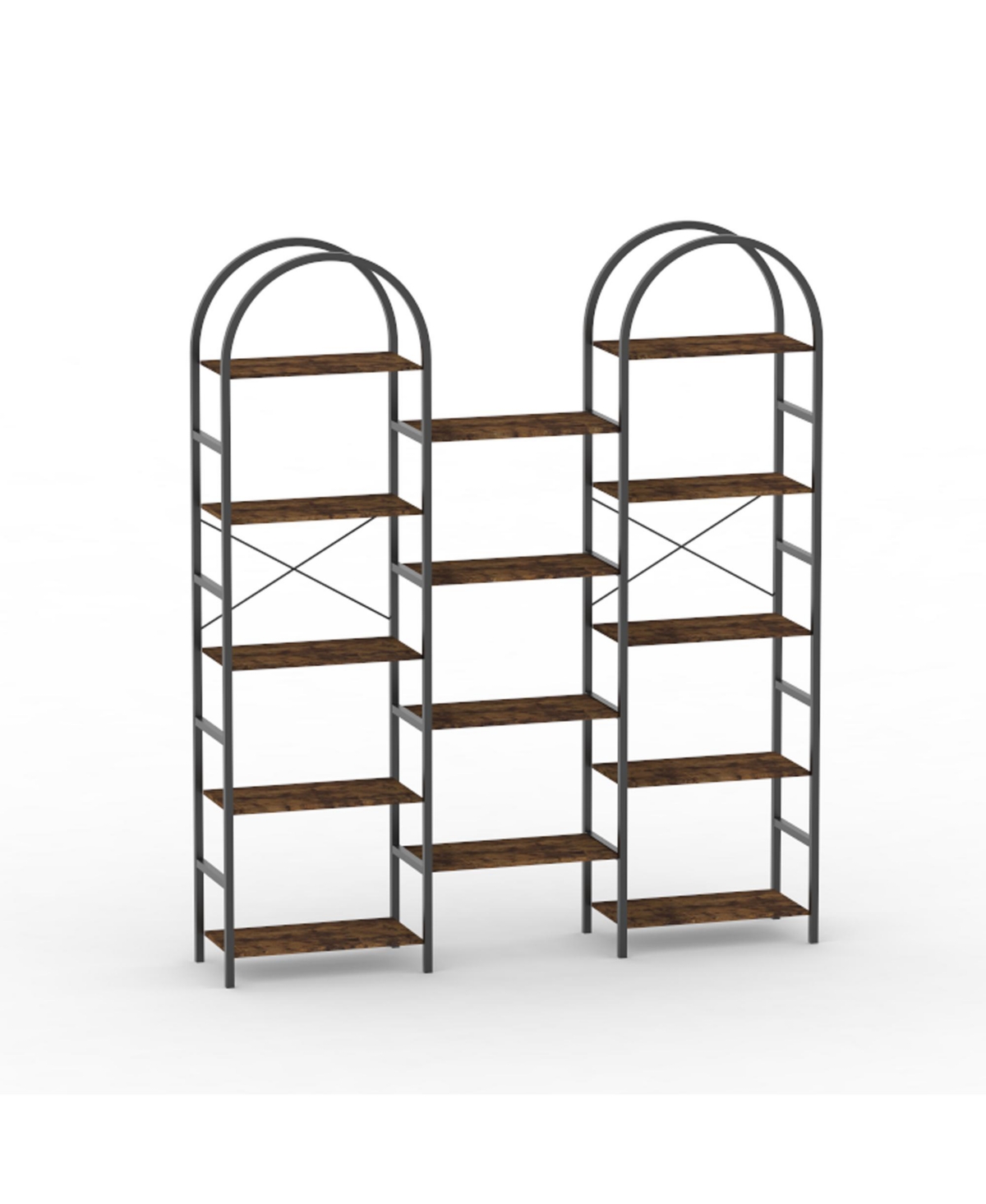 Click here for gaomon 5-Tier Arched Bookshelf Industrial Storage... prices