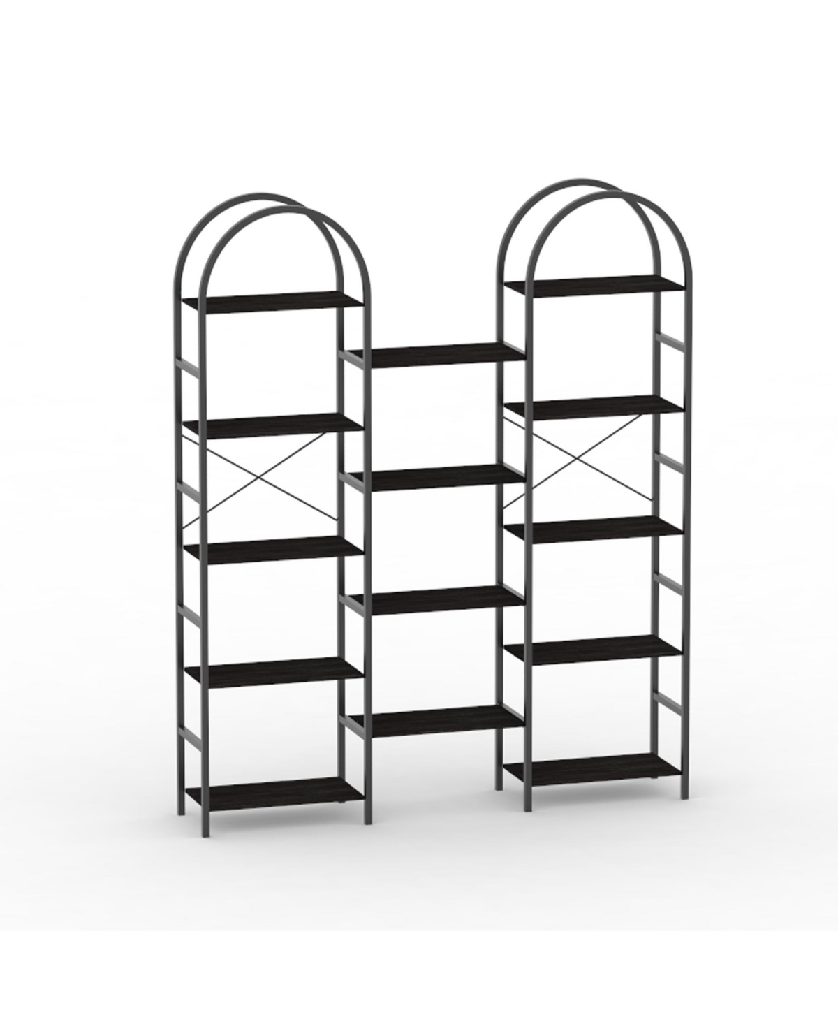 Click here for gaomon 5-Tier Arched Bookshelf Industrial Storage... prices