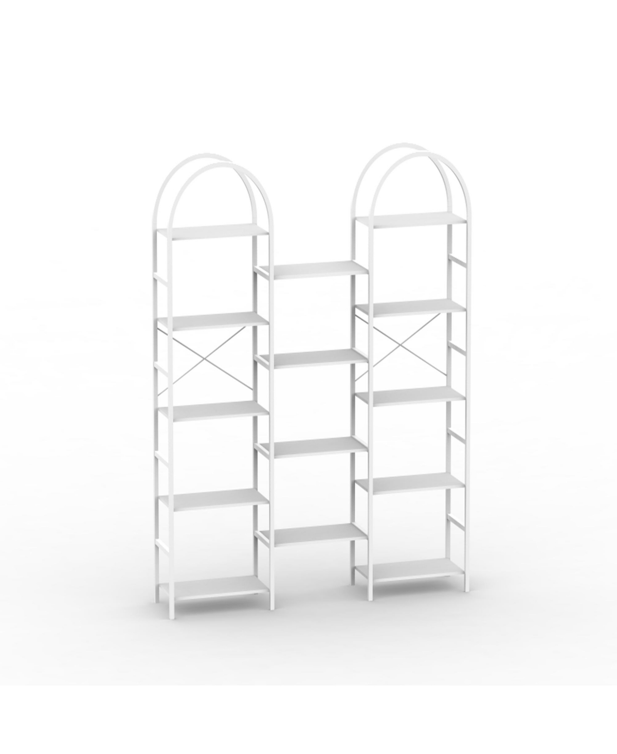 Click here for gaomon 5-Tier Arched Bookshelf Industrial Storage... prices