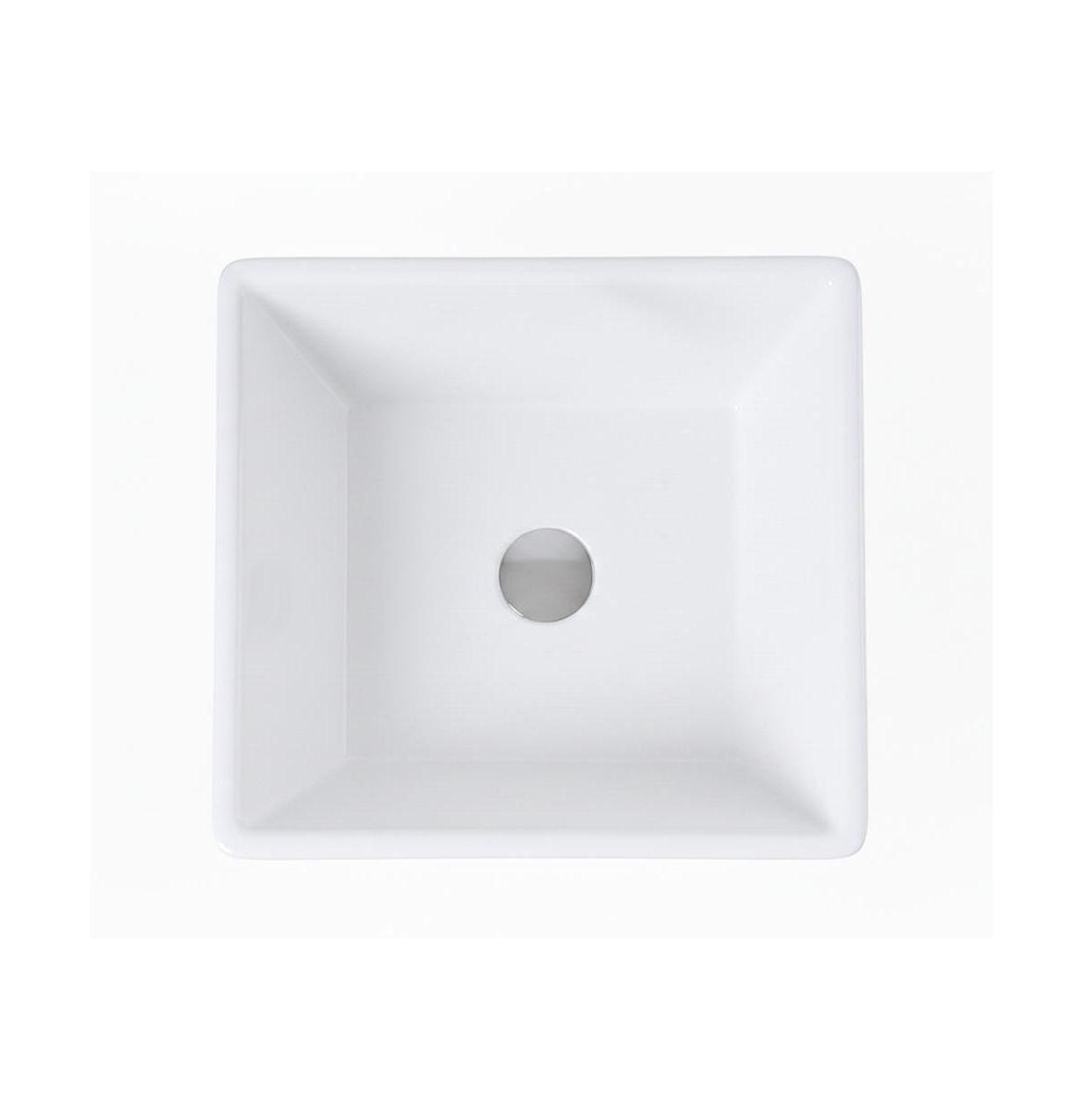 Click here for Midola 16 Inch X 16 Inch Square Ceramic Basin Whit... prices