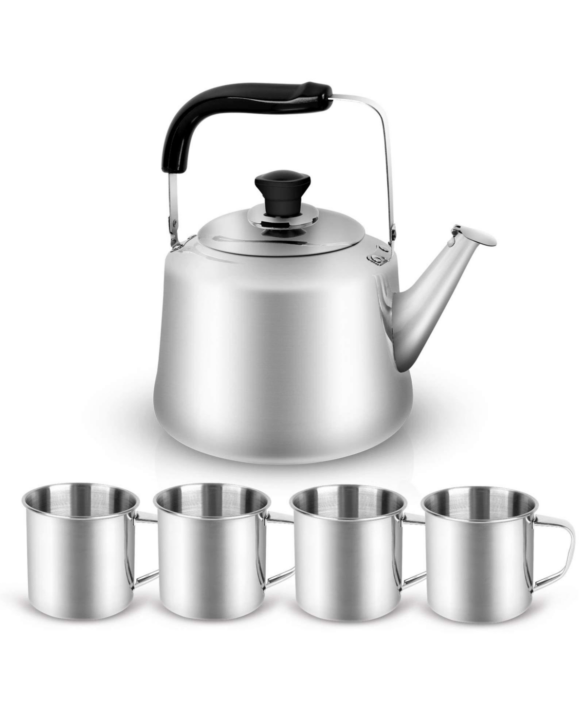 Click here for Piscifun 3.8 Quart Camping Tea Kettle Set With 4 C... prices
