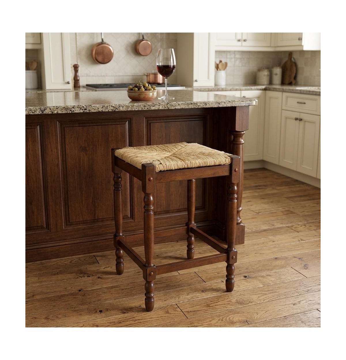 Click here for HomeRoots 24 Solid Wood Backless Counter Height Ba... prices