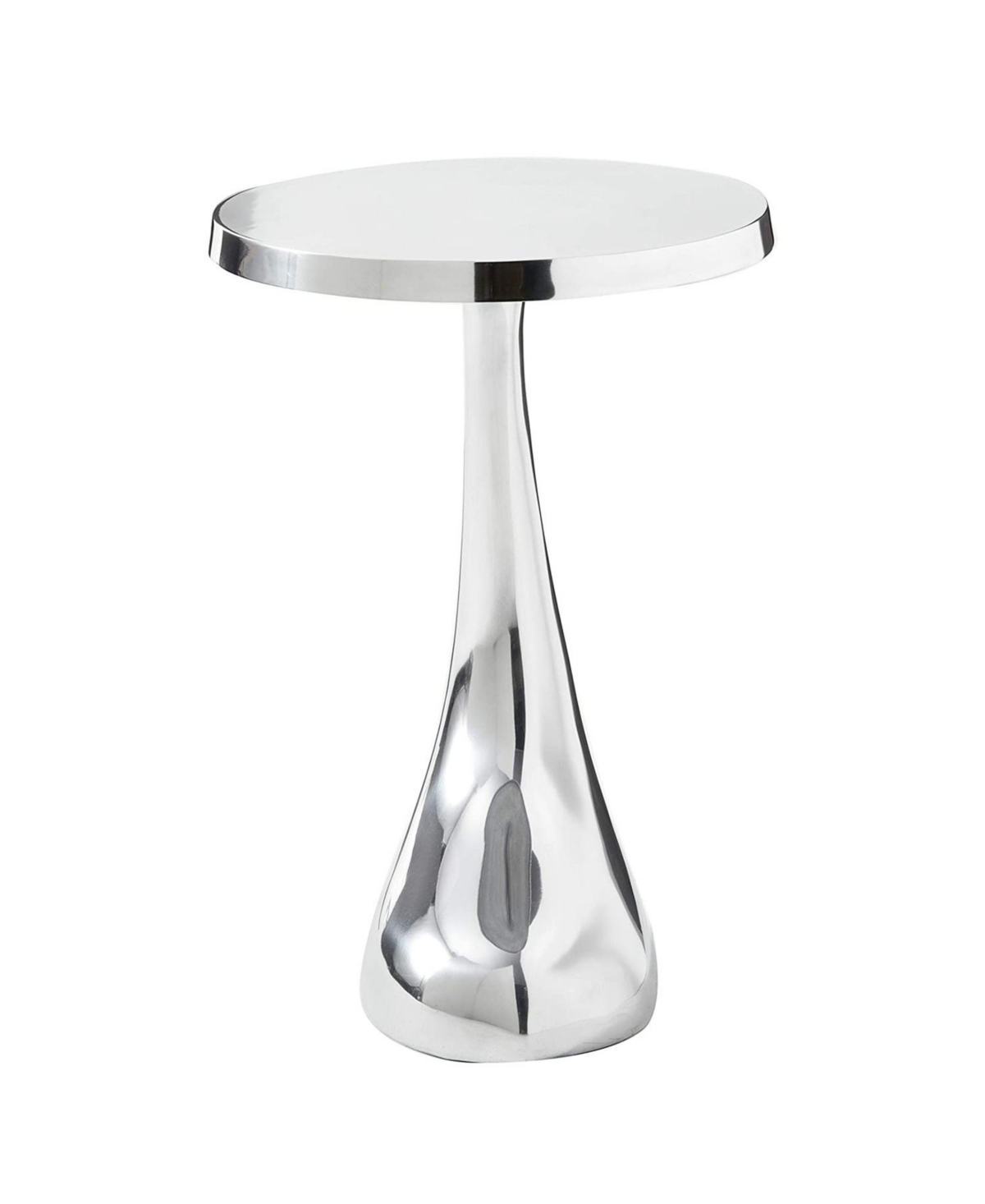 Click here for HomeRoots 21 Aluminum Round Abstract End Table - N... prices
