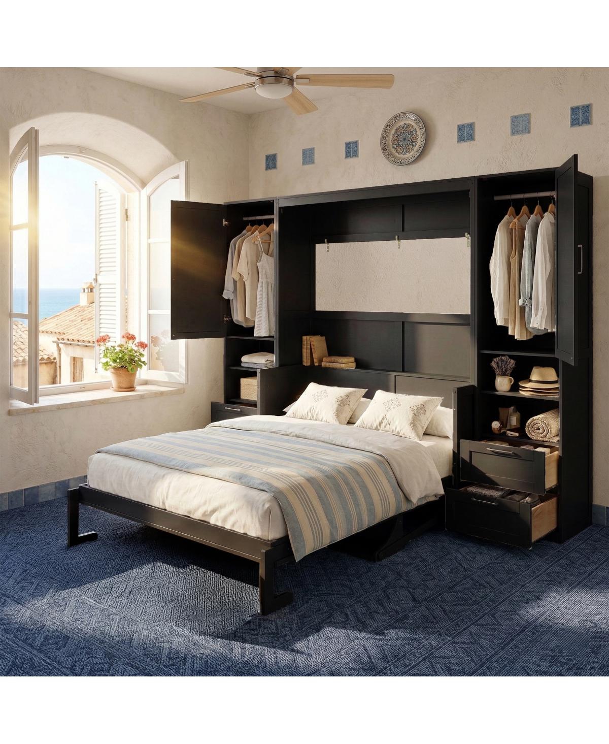 Click here for Streamdale Furniture Queen Size Murphy Bed with Cl... prices