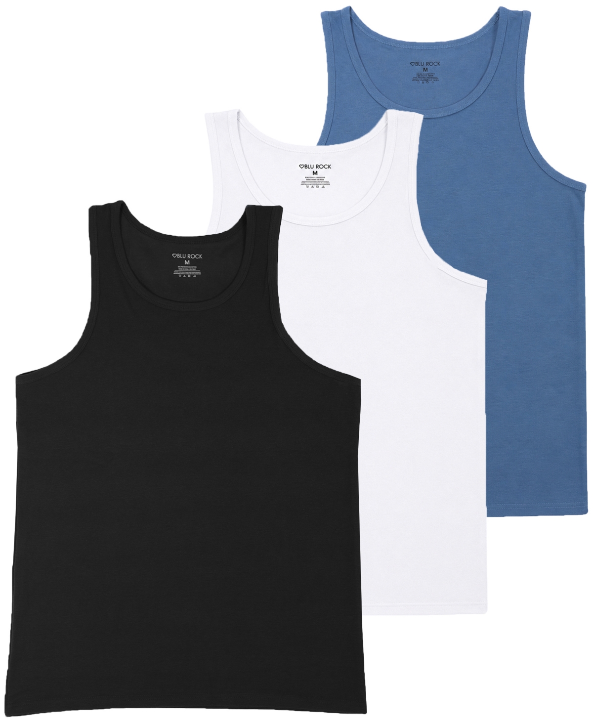 Click here for Blu Rock Mens Micro Waffle Knit Heavyweight Tank T... prices