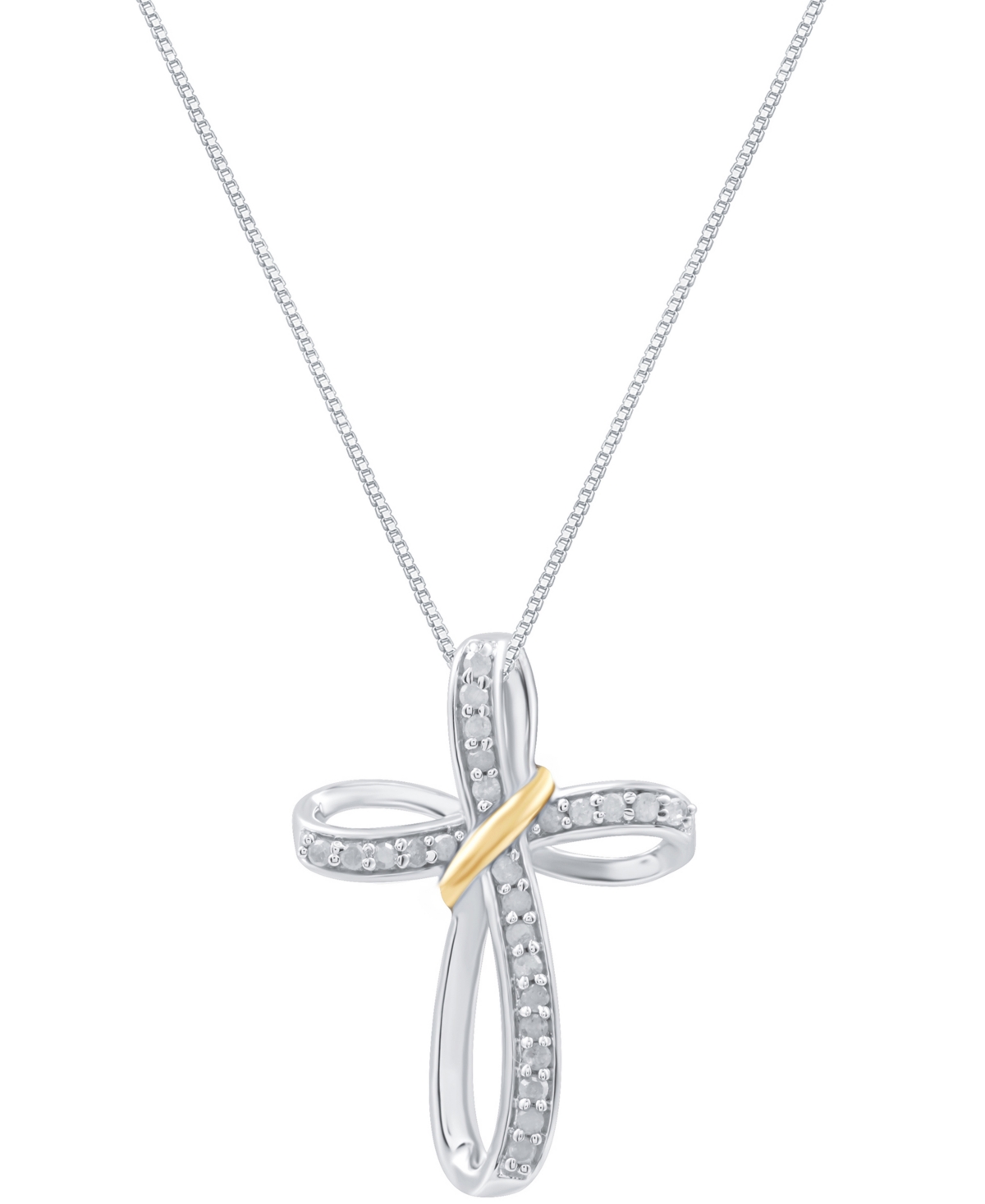 Click here for Marsala Diamond Cross 18 Pendant Necklace (1/4 ct.... prices