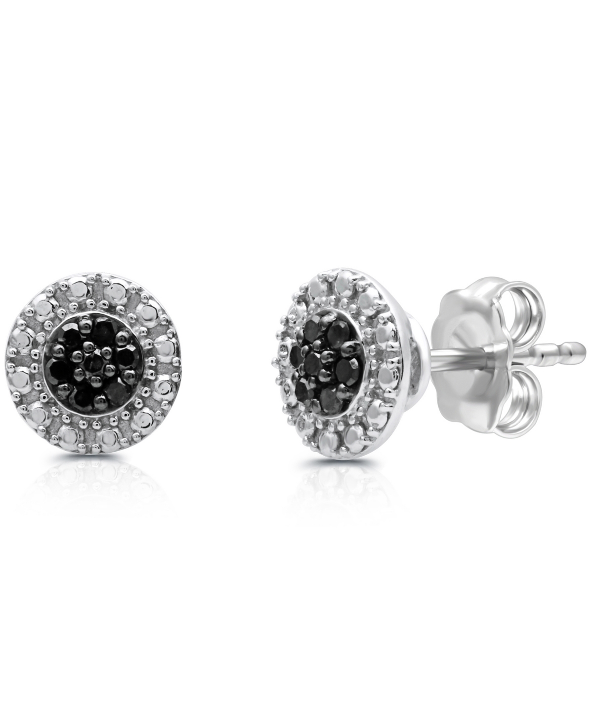 Click here for Black Diamond Cluster Stud Earrings (1/6 ct. t.w.)... prices