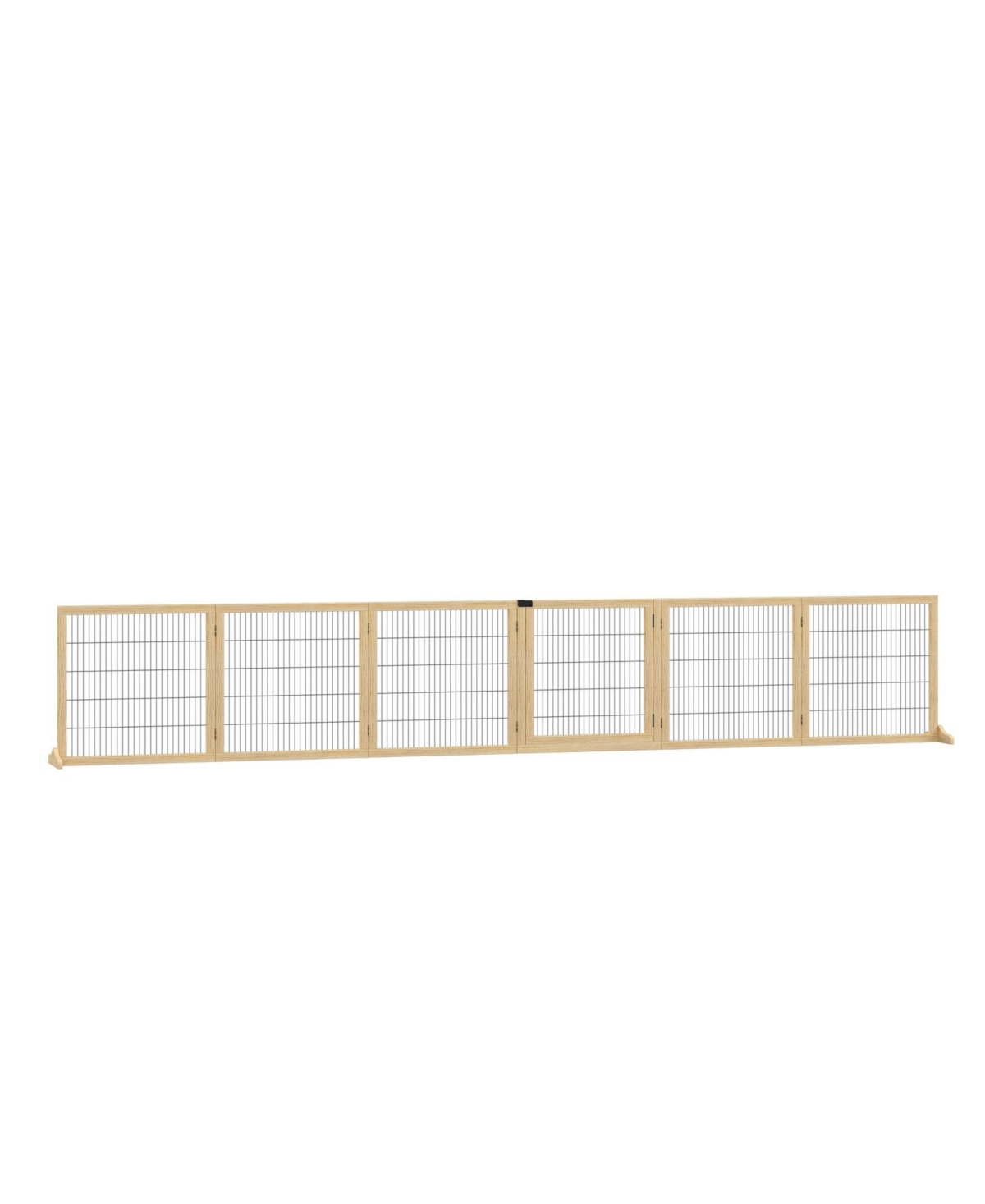 Click here for Ruie 6-Panel Folding Wooden Pet Gate Freestanding... prices