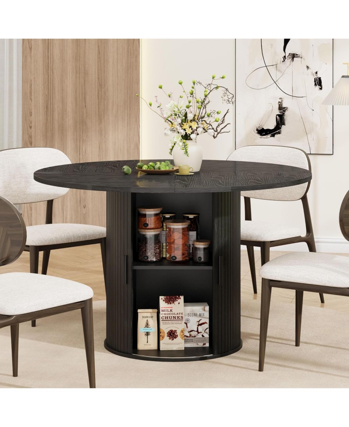 Click here for gaomon Round Dining Table for 4  Kitchen Table Din... prices
