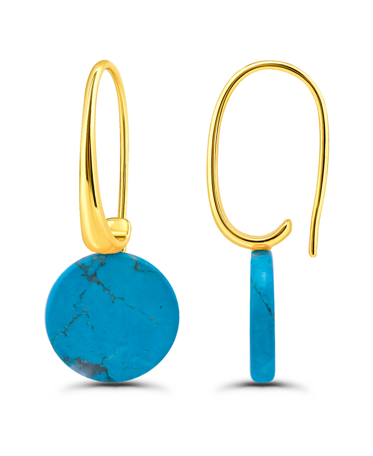 Click here for Macys Genuine Howlite Chrysocolla Tear Drop on Har... prices