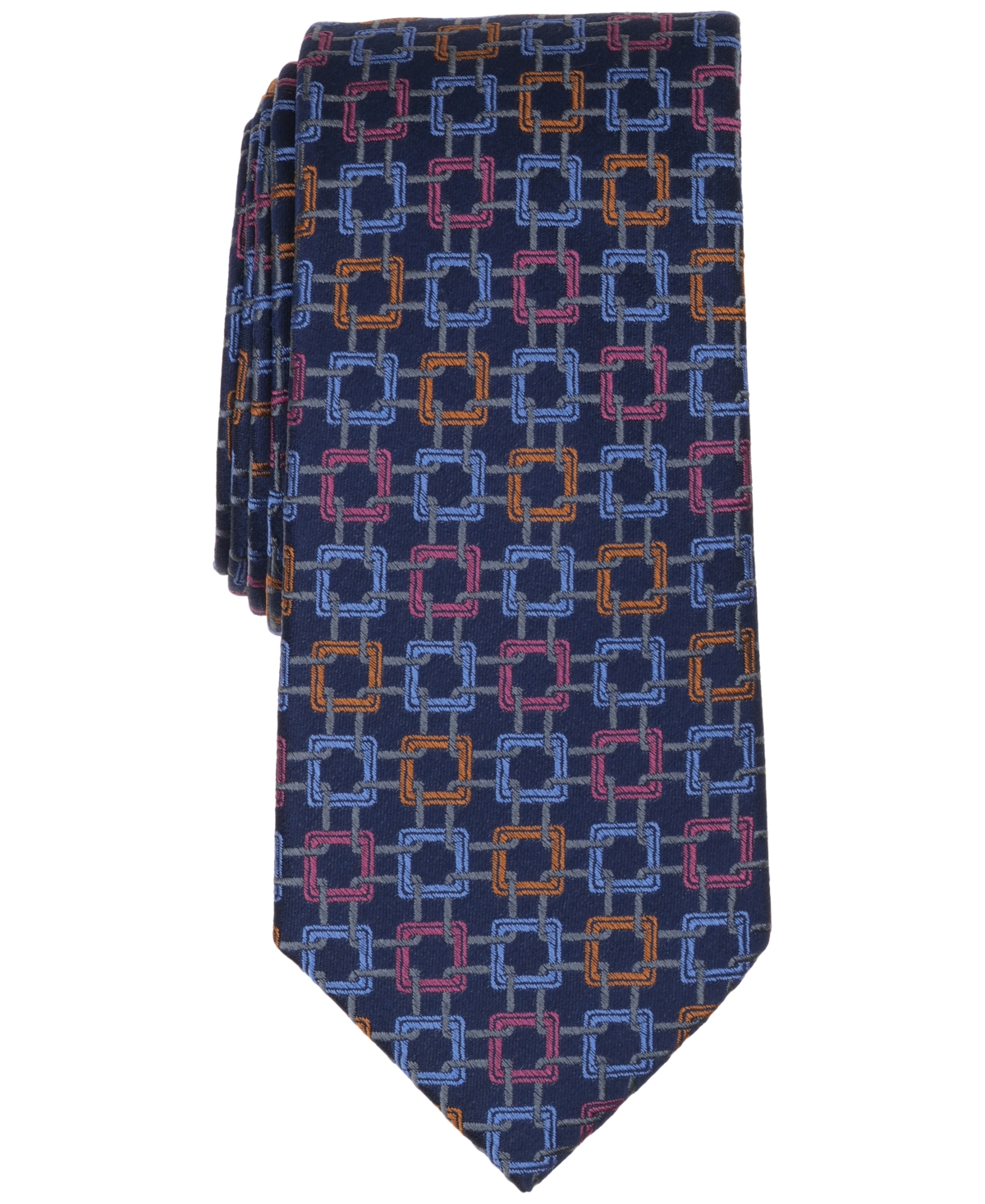 Click here for Ted Baker London Mens Classic Tie - Orange/Blue/Re... prices