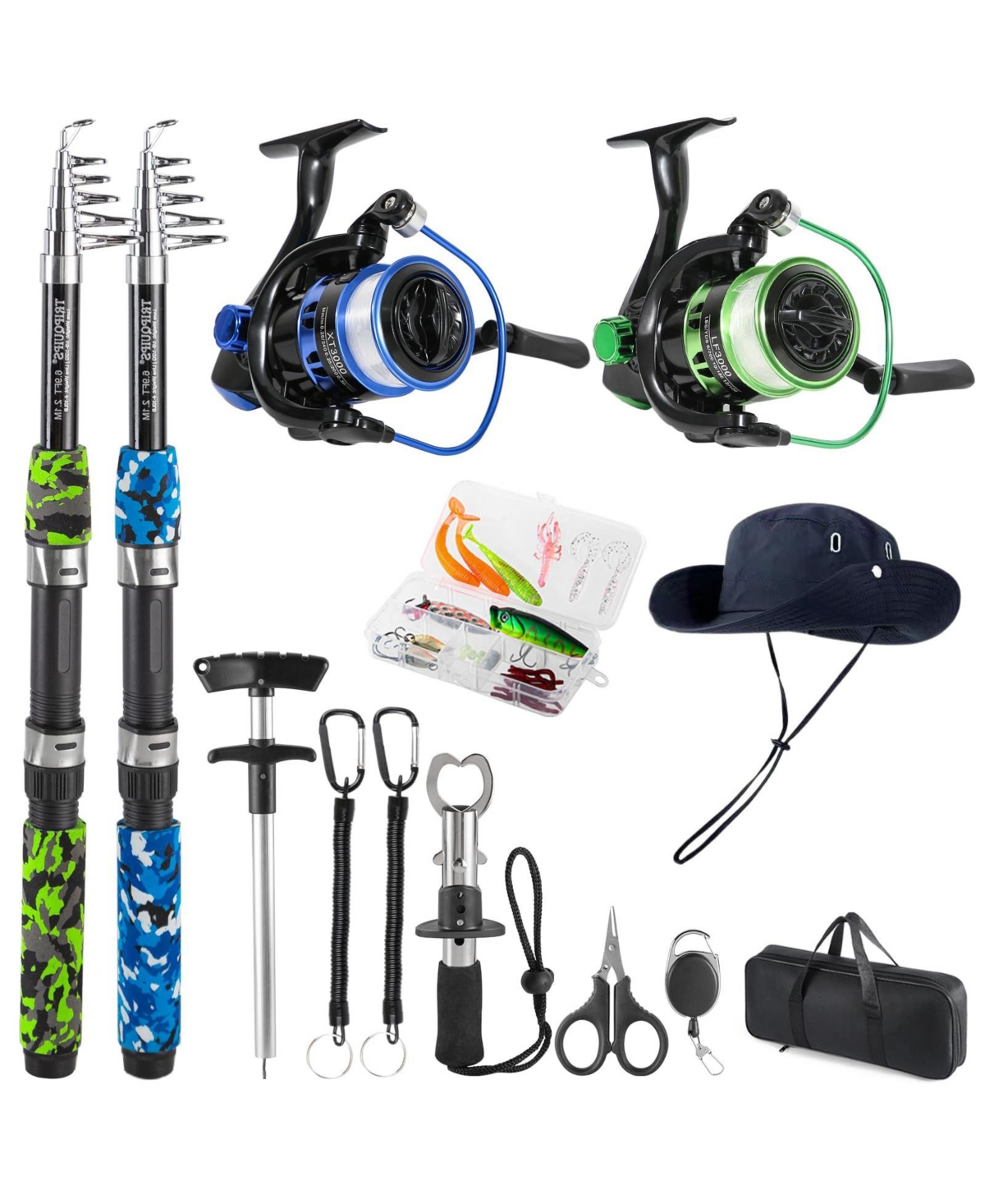 Click here for Aofar 6.9ft Telescopic Fishing Rod Reel Combo Set... prices