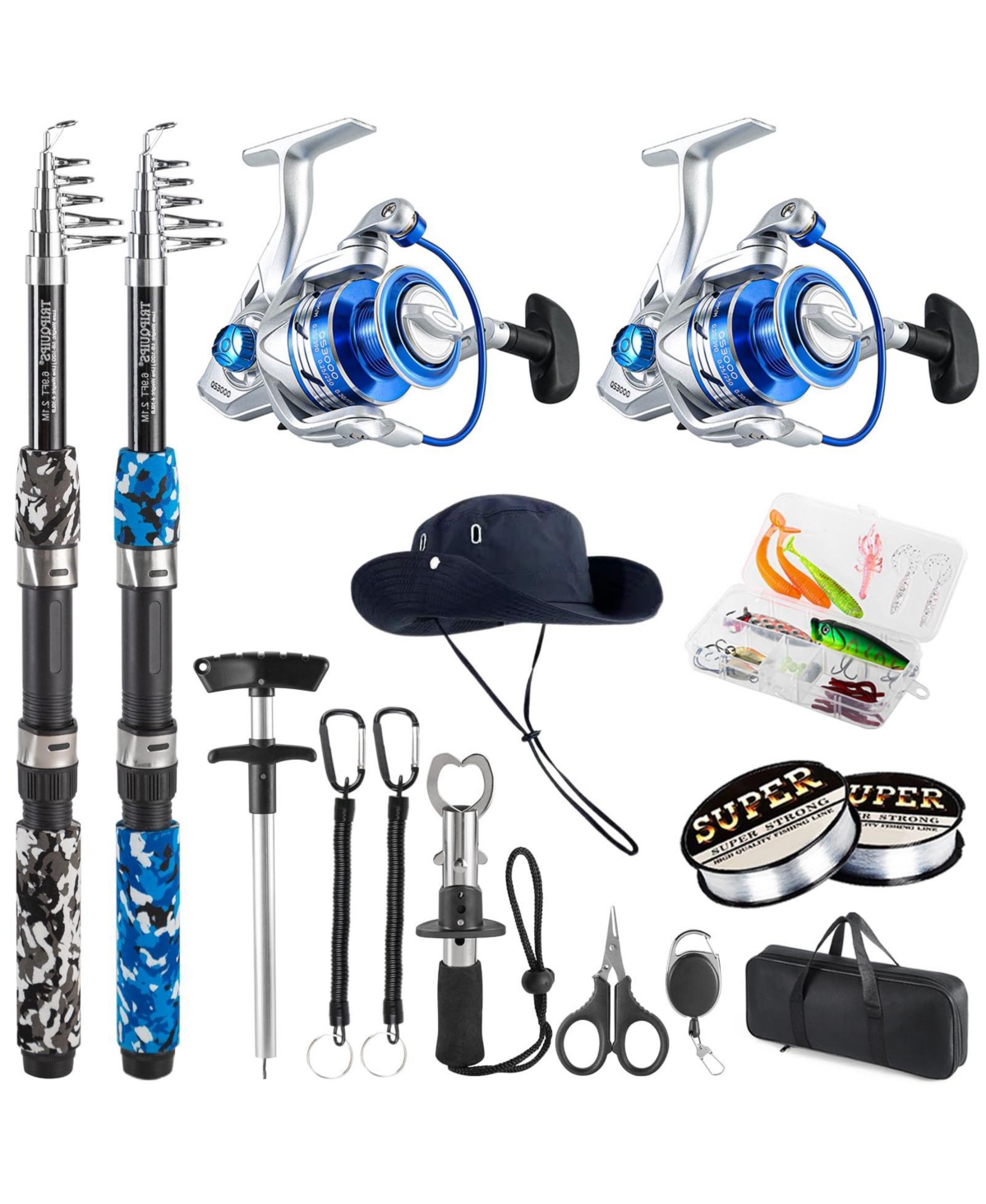 Click here for Aofar 6.9ft Telescopic Fishing Rod Reel Combo Set... prices