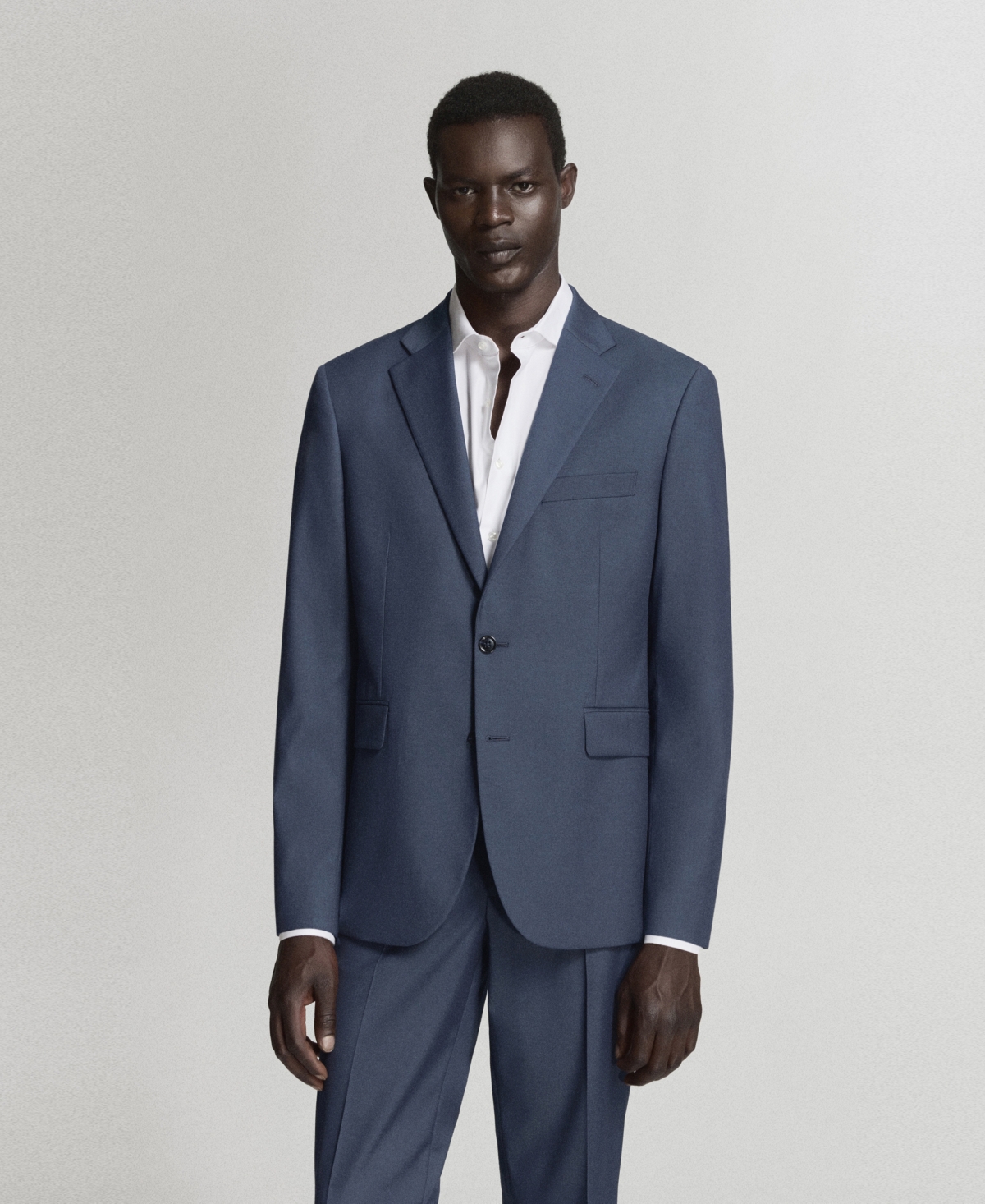 Click here for Mango Mens London Regular-Fit Suit Blazer - Indigo... prices