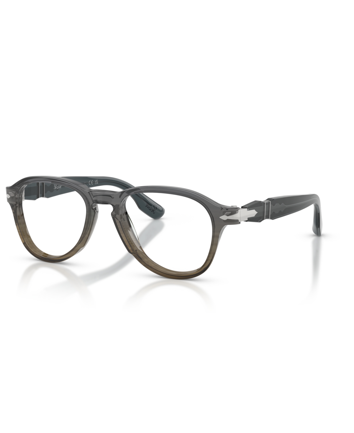 Click here for Persol Mens Eyeglasses  PO8004V - Gray Striped Gre... prices