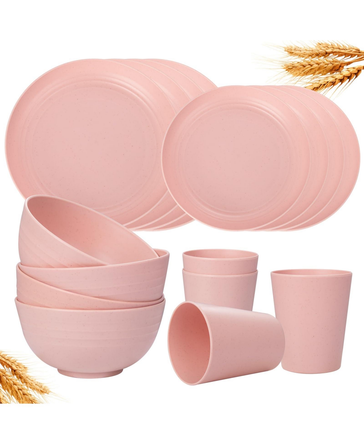 Click here for Piscifun 16 Piece Wheat Straw Dinnerware Set For 4... prices